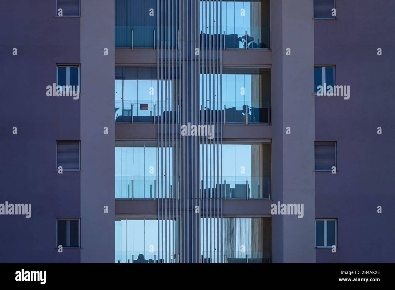 Tower block offices with see through section hi-res stock photography ...