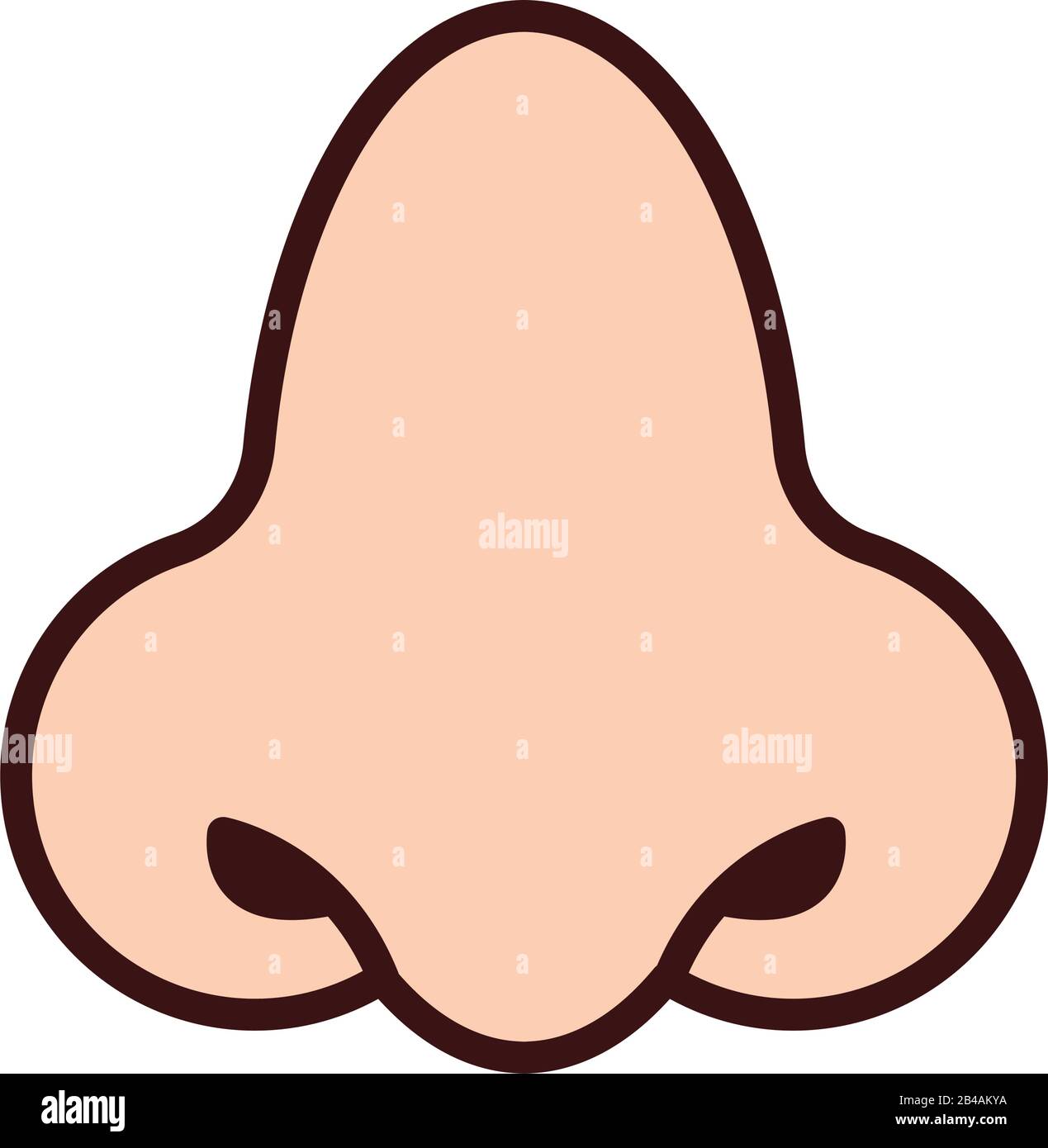 smell human sense line and fill style icon Stock Vector Image & Art - Alamy