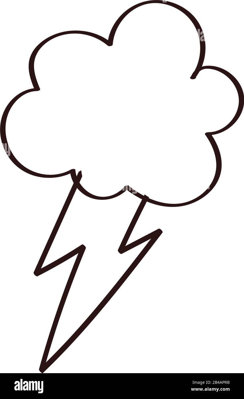 Fantasy thunder ray icon Stock Vector Images - Alamy