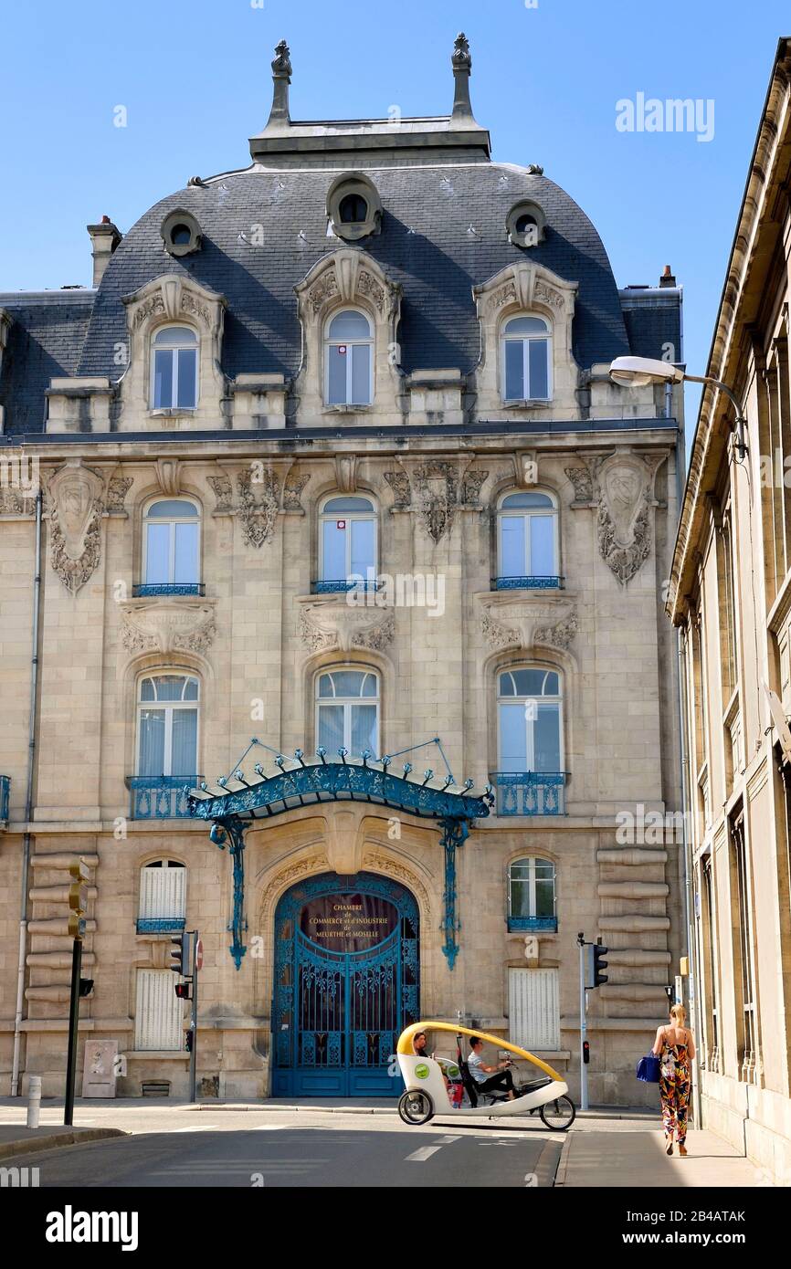 France, Meurthe et Moselle, Nancy, Art Nouveau building of the Chamber ...