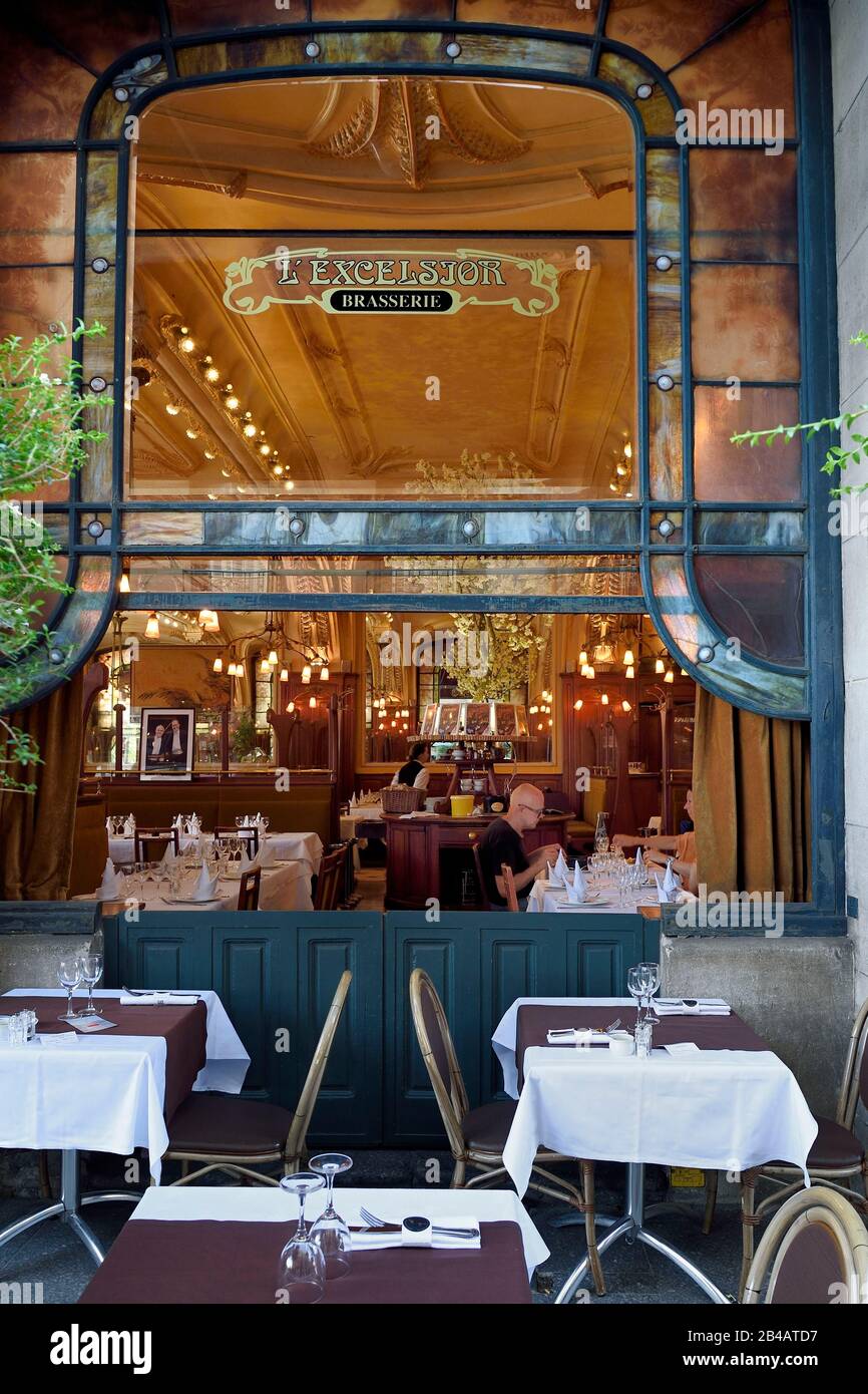 France, Meurthe-et-Moselle, Nancy, brasserie Excelsior (Brasserie Flo ...
