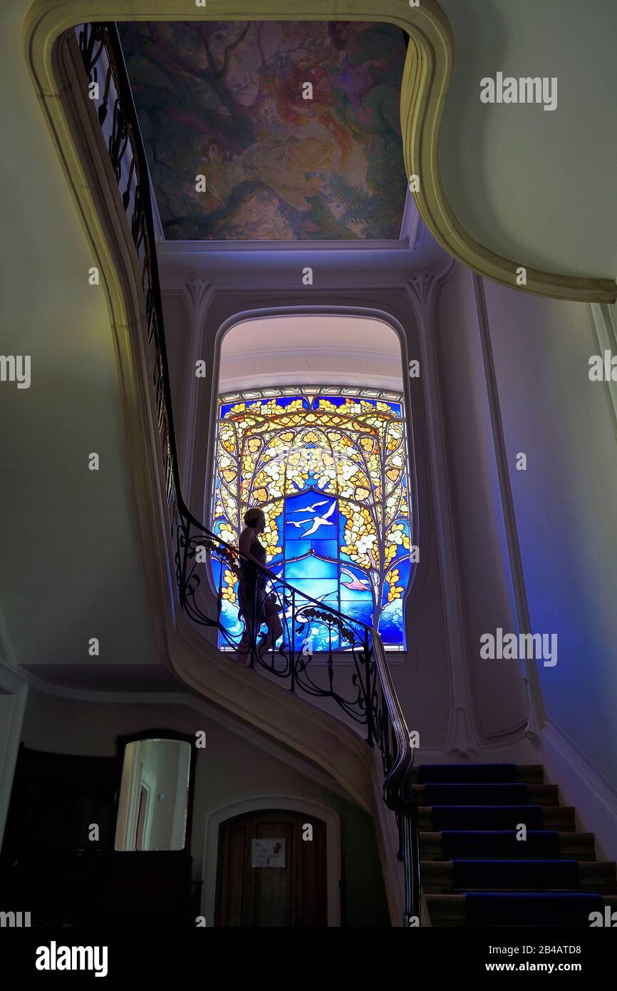 France, Meurthe-et-Moselle, Nancy, the Bergeret House of Art Nouveau ...