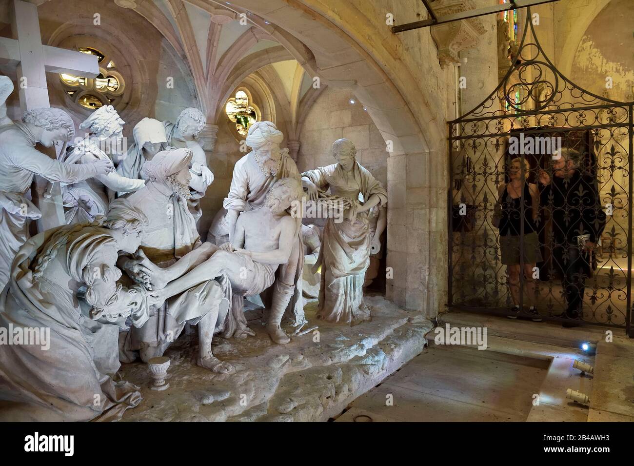 France, Meuse, Saint Mihiel, St. Stephen's Church, the Sepulcher or entombment by the sculptor ...