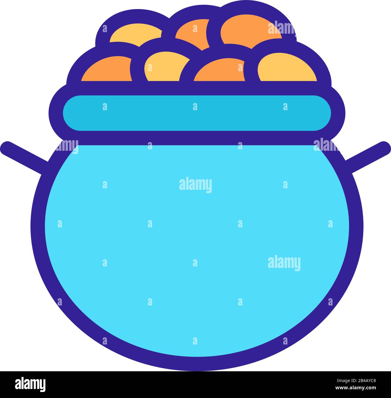 ore gold icon vector. Isolated contour symbol illustration Stock Vector ...