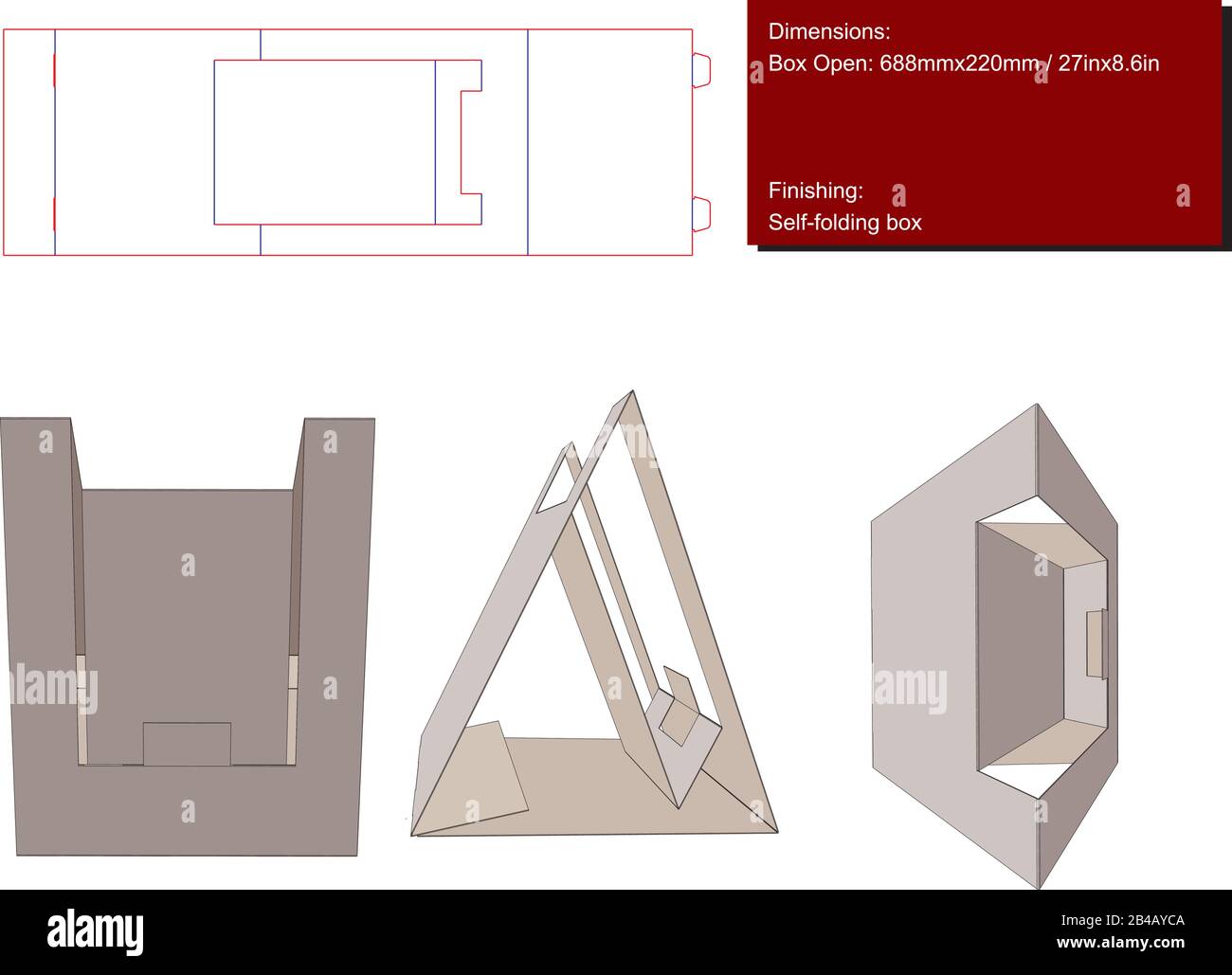 Flyer Display template die cut vector Stock Vector Image & Art - Alamy