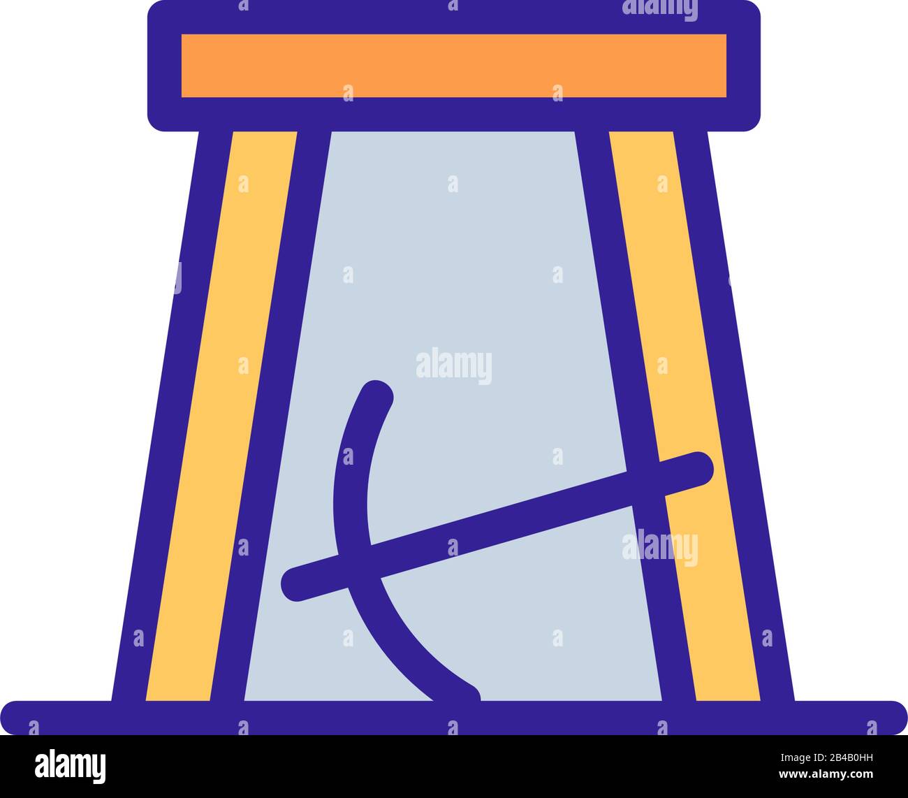 Gold mining icon vector. Isolated contour symbol illustration Stock ...