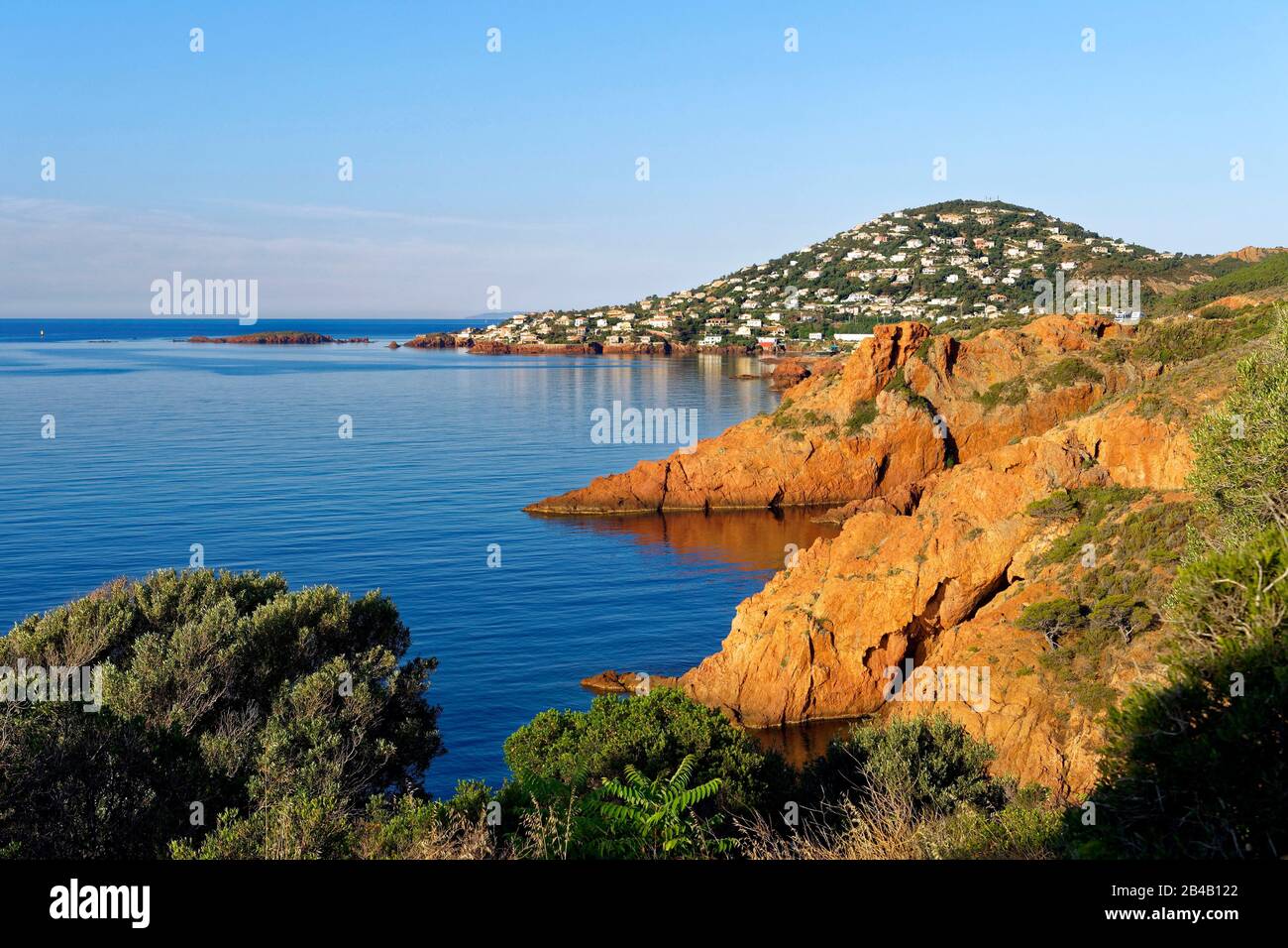 France, Var, , Saint Raphael's common Agay, Esterel Corniche, Creek of ...