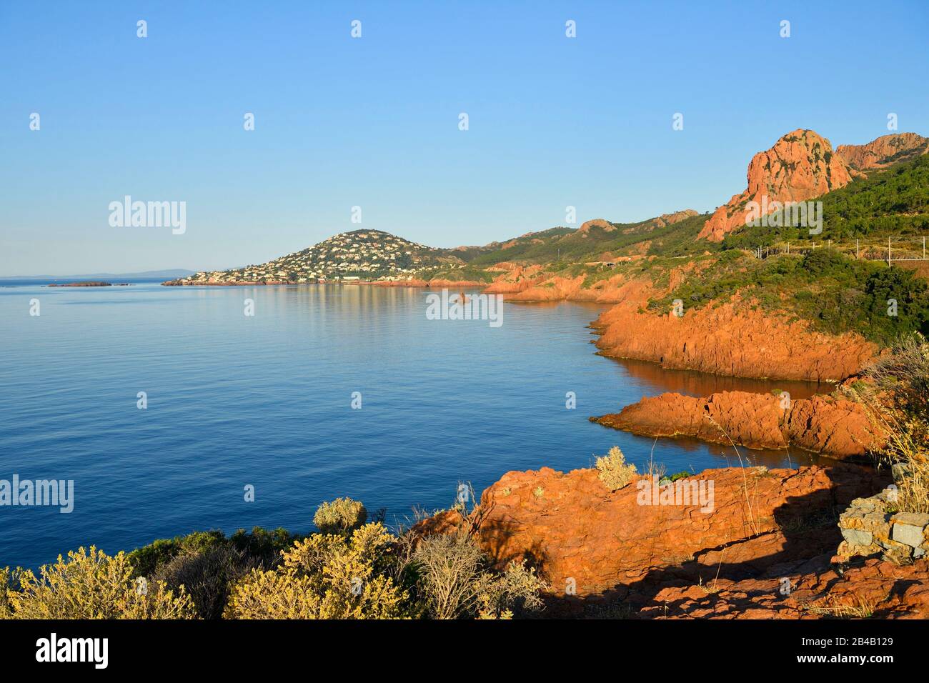 France, Var, , Saint Raphael's common Agay, Esterel Corniche, Creek of ...