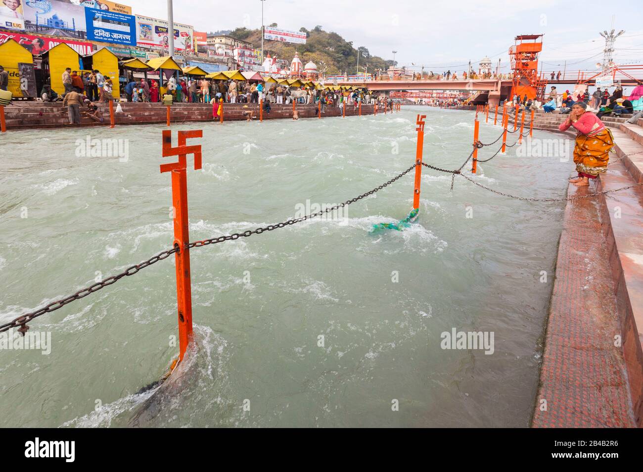 India, Uttarakhand, Haridwar, holy city of hinduism, Kumbh Mela Hindu ...