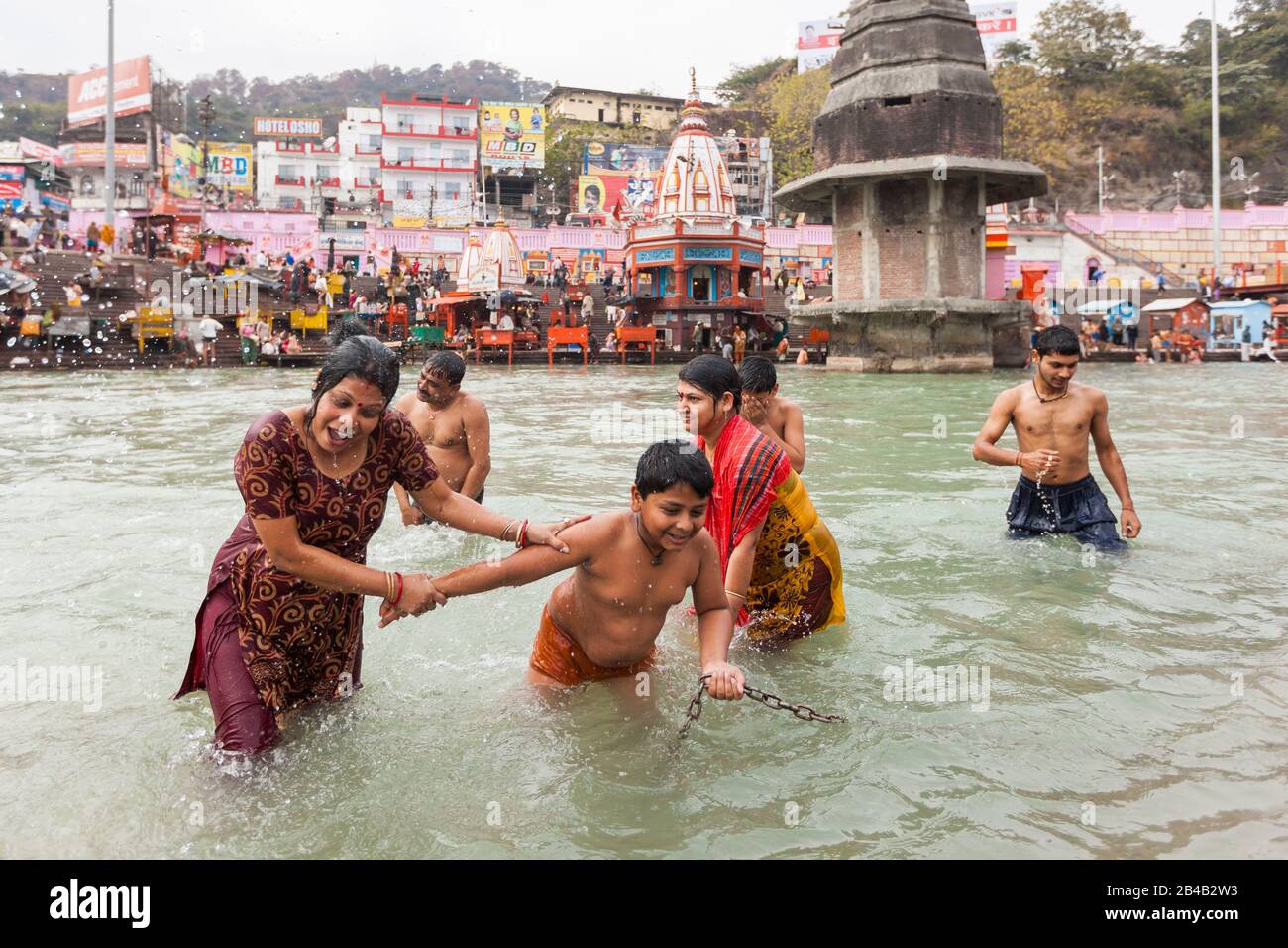 India Uttarakhand Haridwar Holy City Of Hinduism Kumbh Mela Hindu