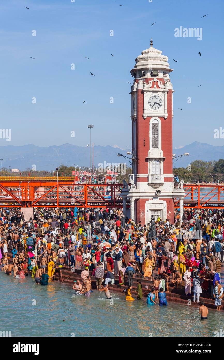 India, Uttarakhand, Haridwar, holy city of hinduism, Kumbh Mela Hindu ...
