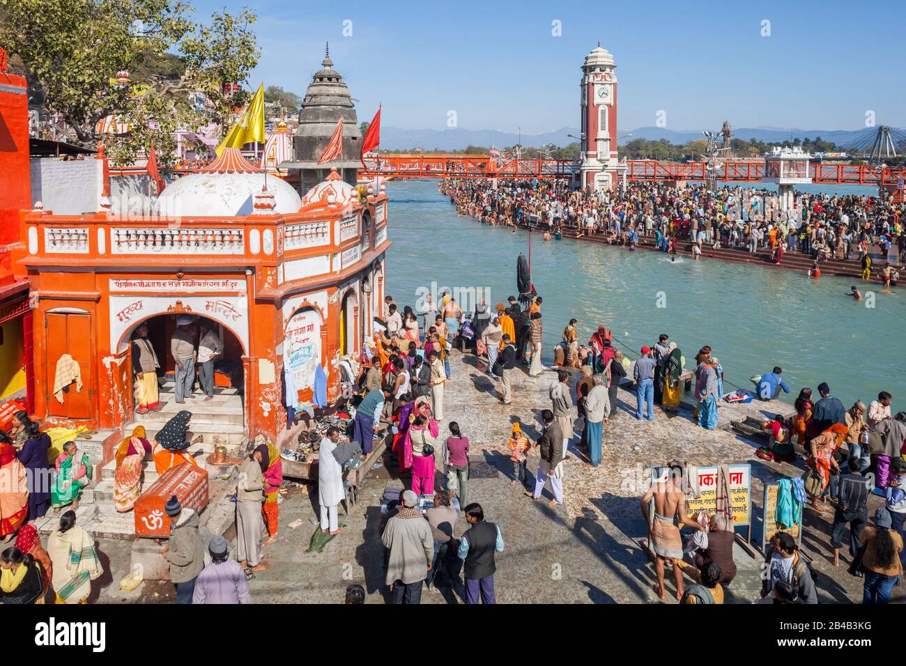 India, Uttarakhand, Haridwar, holy city of hinduism, Kumbh Mela Hindu ...