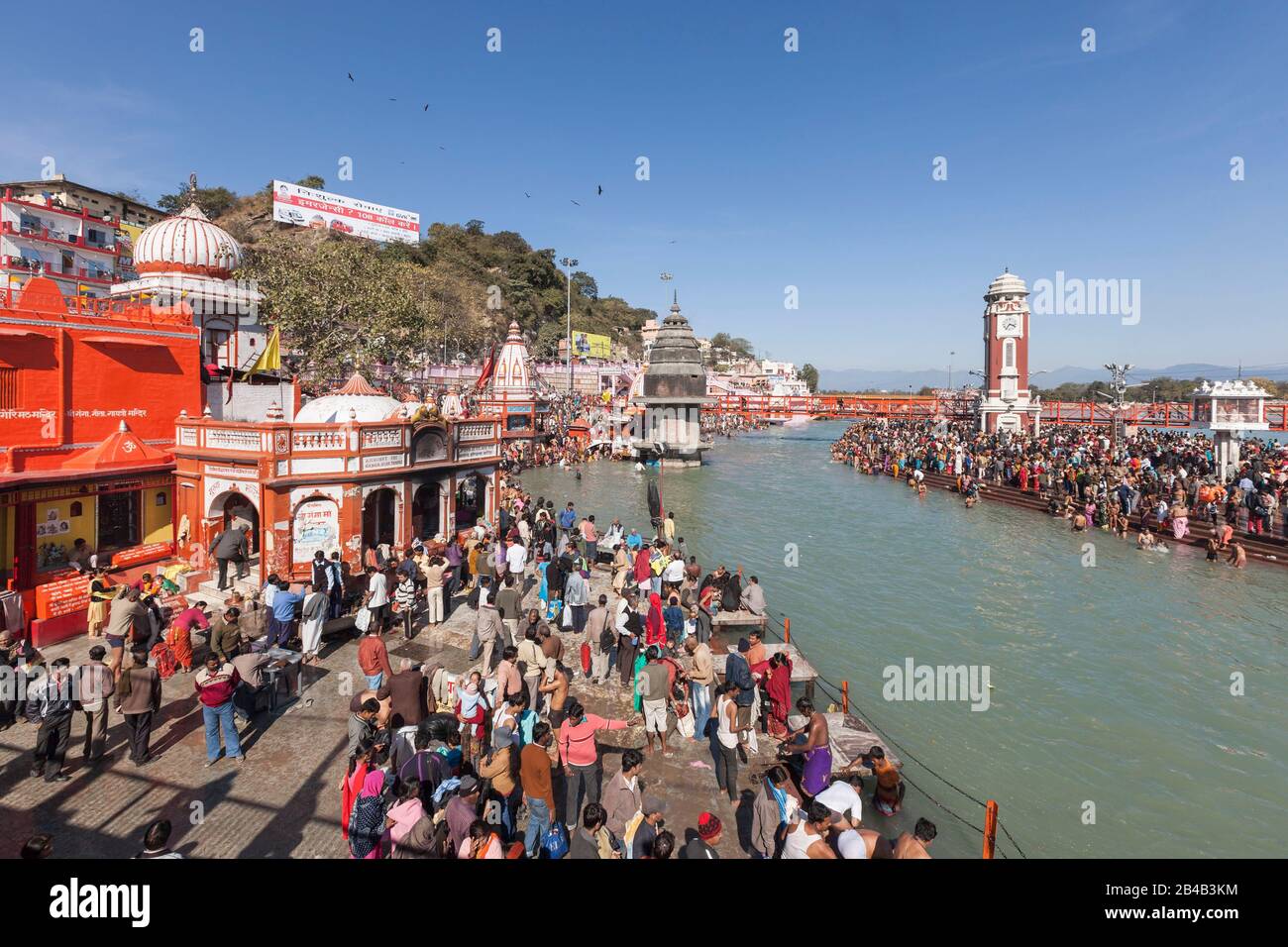 India, Uttarakhand, Haridwar, holy city of hinduism, Kumbh Mela Hindu ...