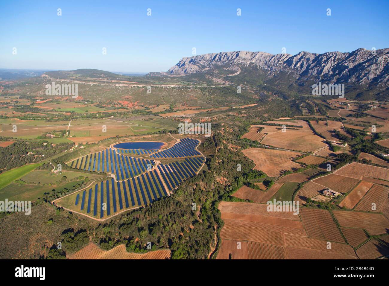 France, solar panel (aerial view Stock Photo - Alamy