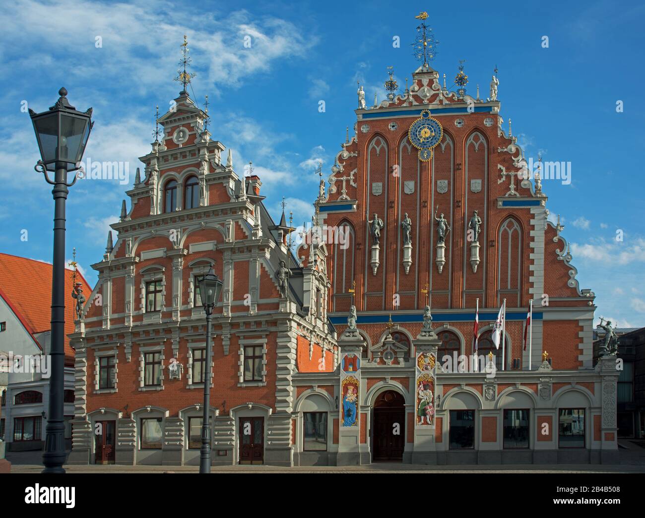 Blackheads House is one of famous historic building in Riga (Latvia ...