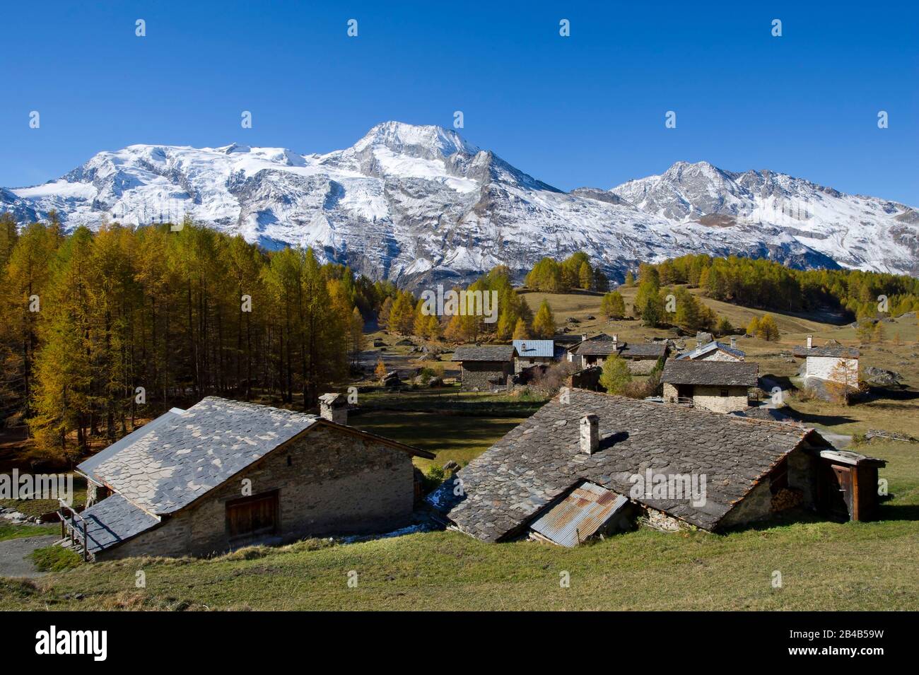 France, Savoie, Haute Tarentaise, massif de la Vanoise, Sainte Foy ...