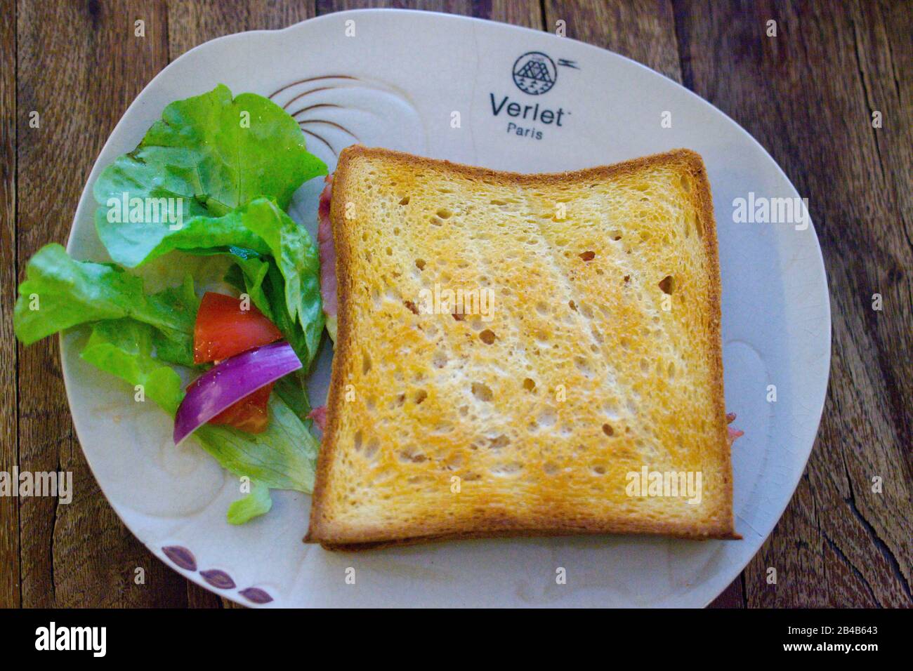 France, Paris, Café verlet croque classique Stock Photo - Alamy