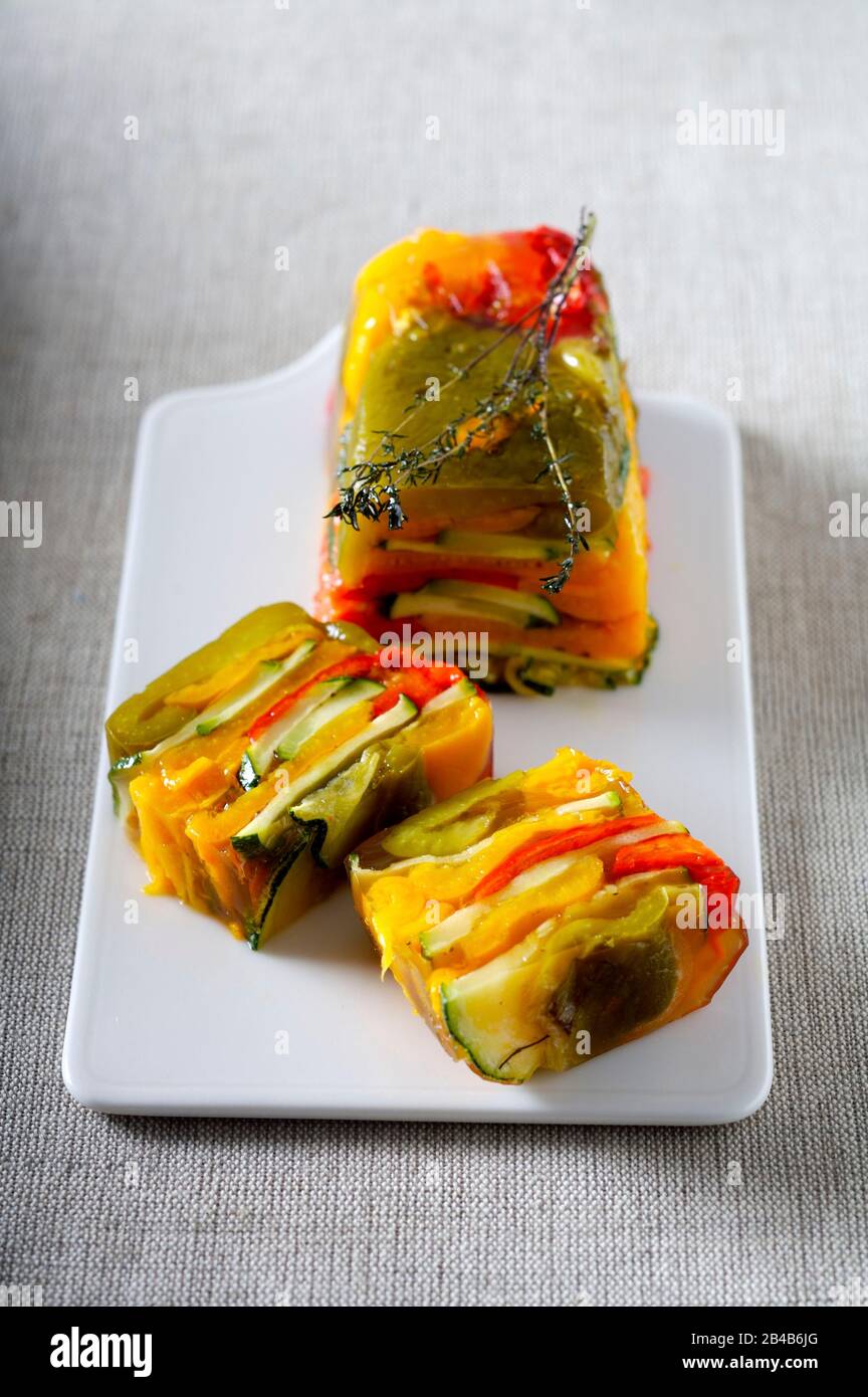 Terrine with sun vegetables Stock Photo - Alamy