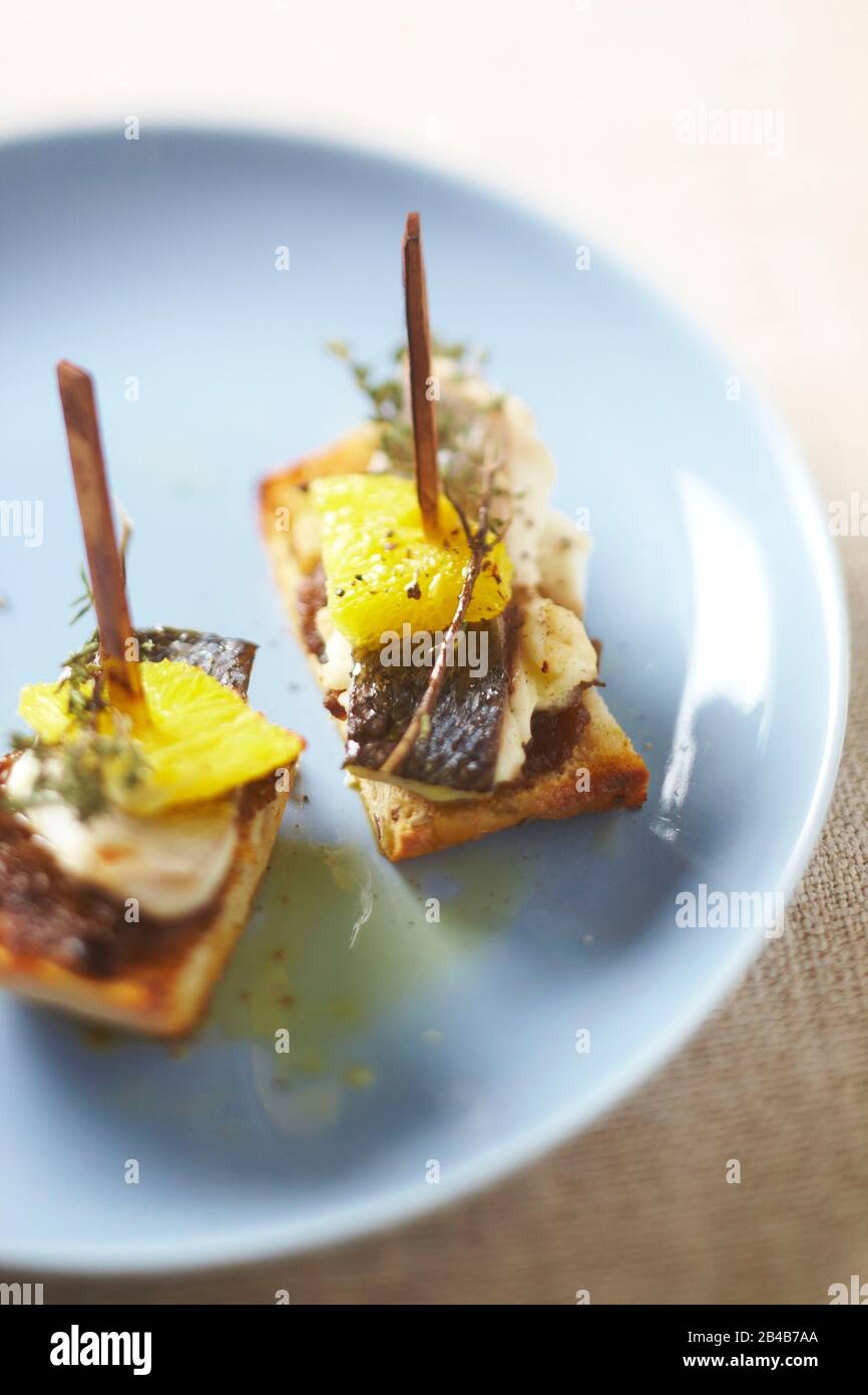Orange bream toast Stock Photo - Alamy