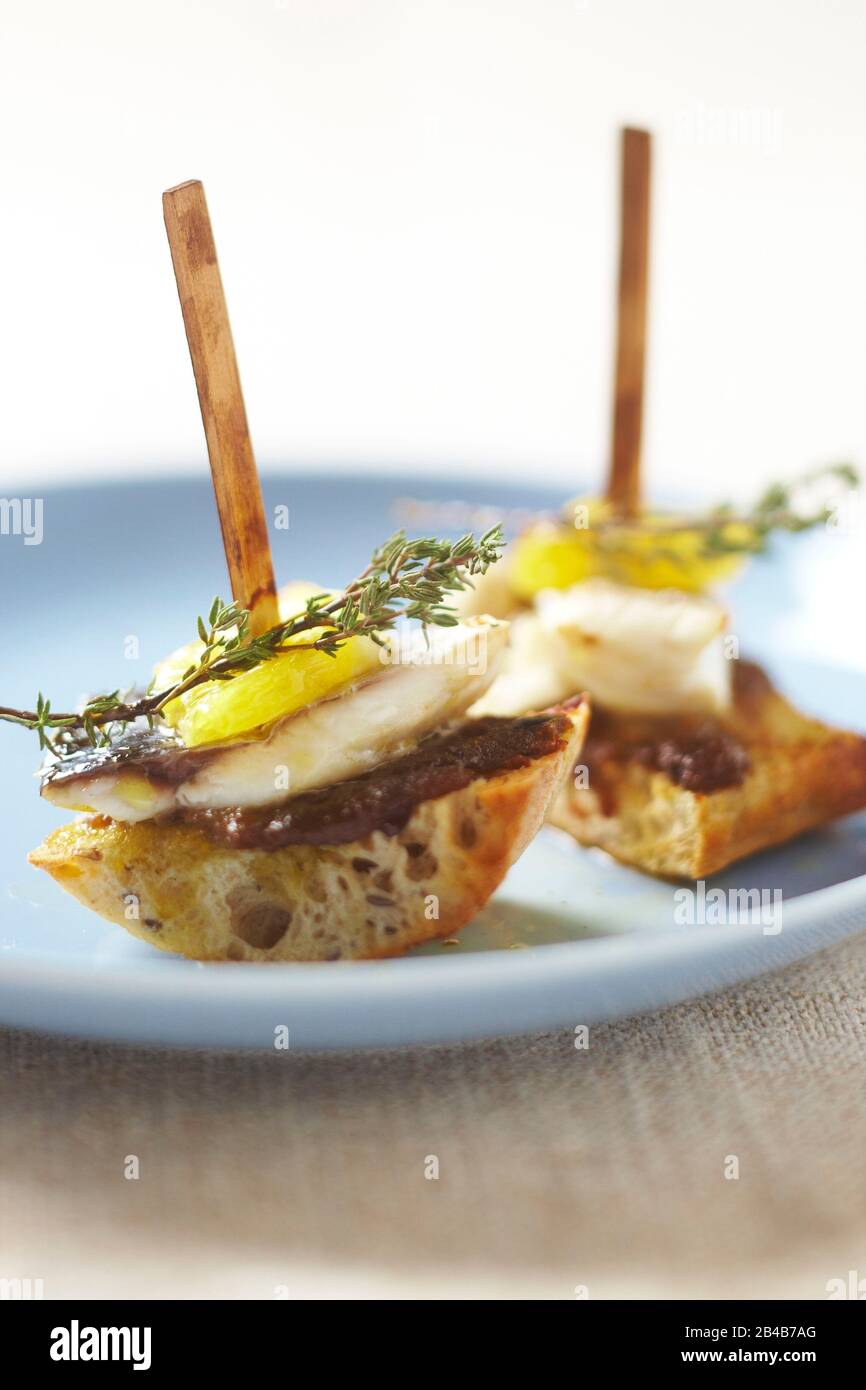 Orange bream toast Stock Photo - Alamy