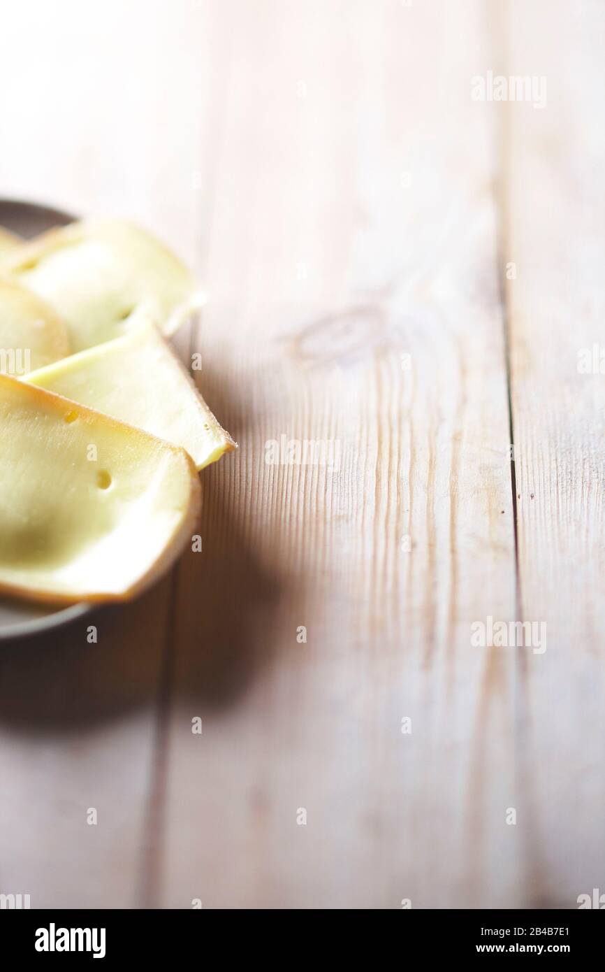Melted cheese, mango beef raclette Stock Photo - Alamy