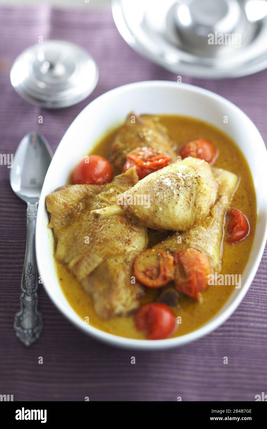Stews, chicken colombo Stock Photo - Alamy
