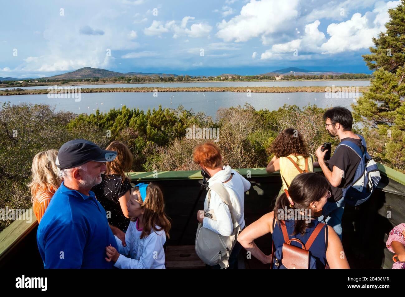 Italy, Tuscany, Capalbio, Grosseto province, Maremma, Burano Lake WWF ...