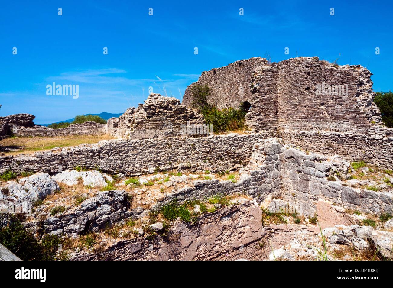 Italy, Tuscany, Grosseto province, Maremma, Ansedonia, Roman town of ...