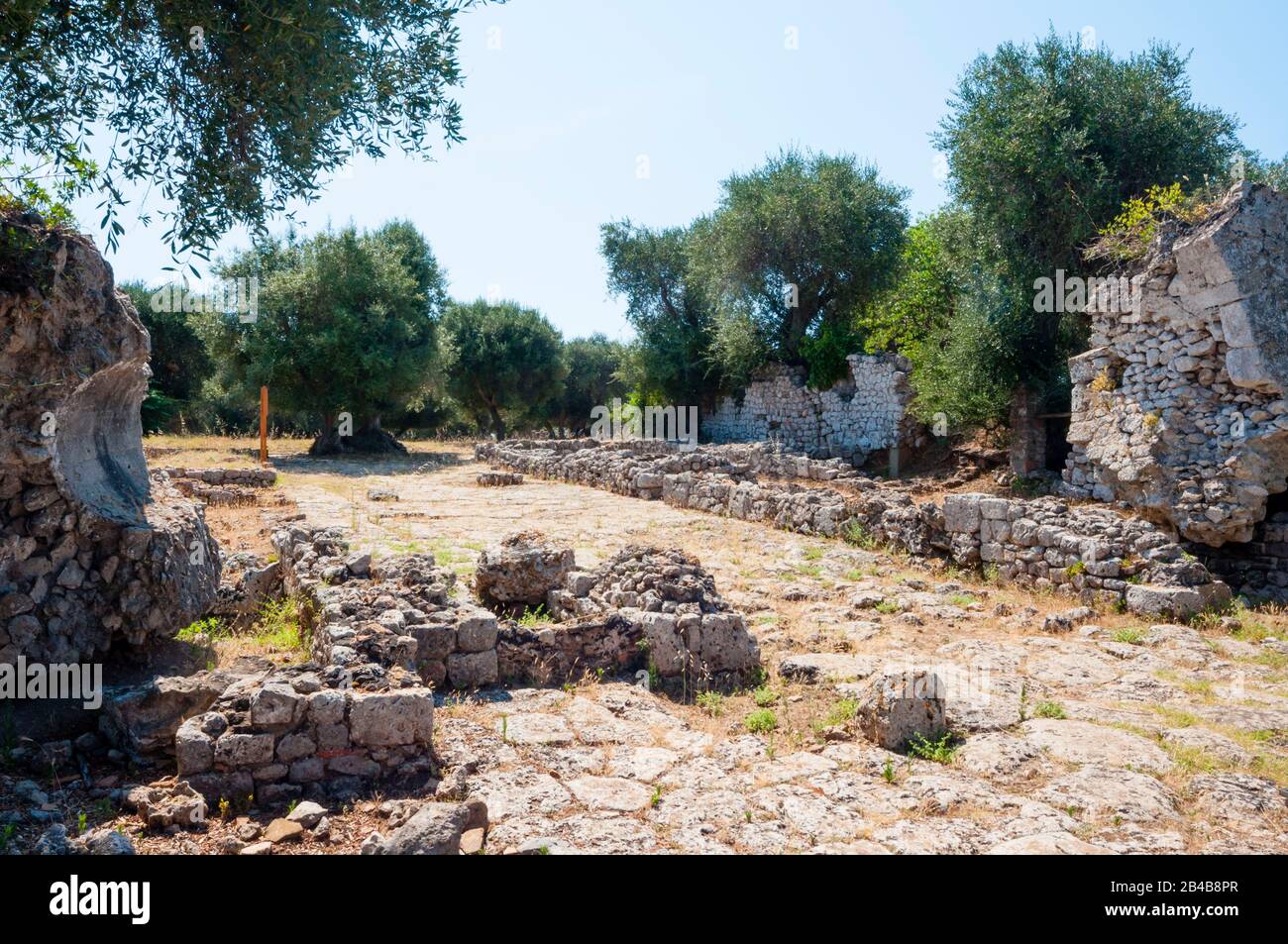 Italy, Tuscany, Grosseto province, Maremma, Ansedonia, Roman town of ...