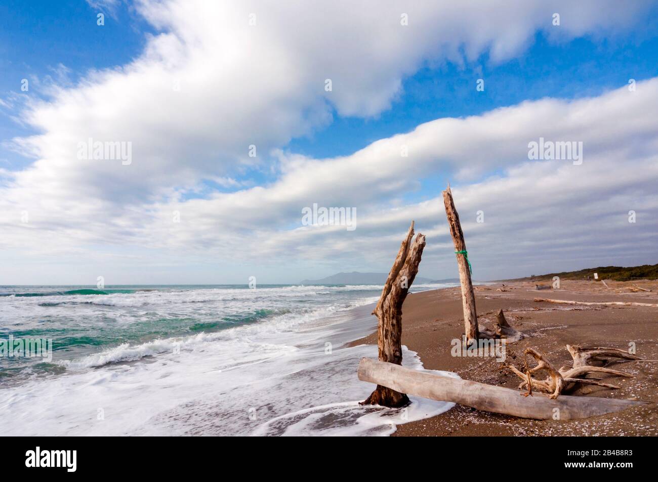 Italy, Tuscany, Capalbio, Grosseto province, Maremma, Capalbio beach ...