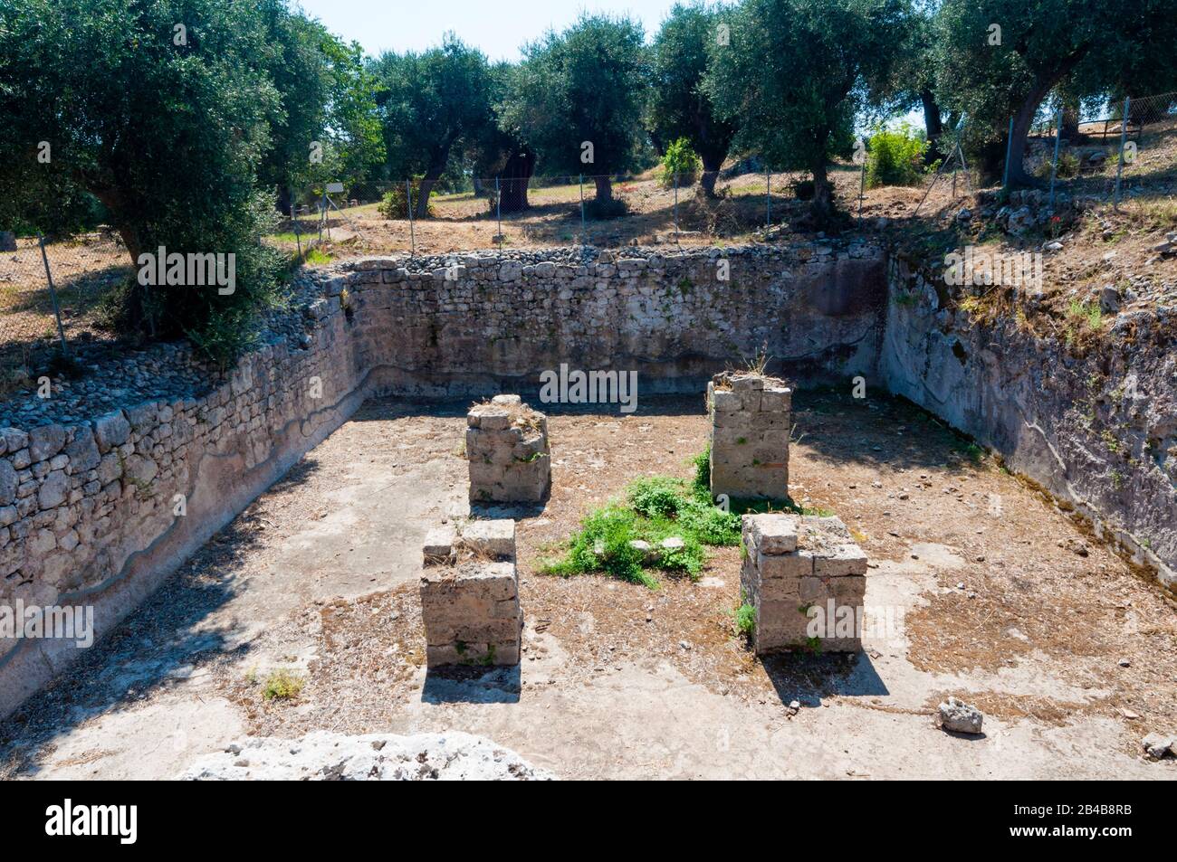 Italy, Tuscany, Grosseto province, Maremma, Ansedonia, Roman town of ...