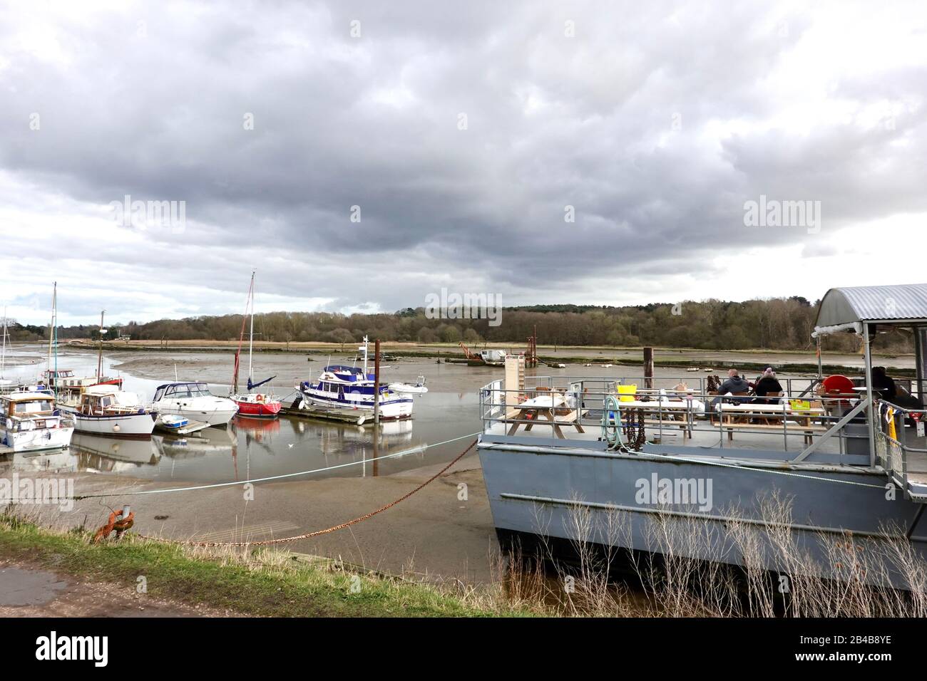 Woodbridge, Suffolk, UK - 6 March 2020: The Deben cafe, formerly the ...