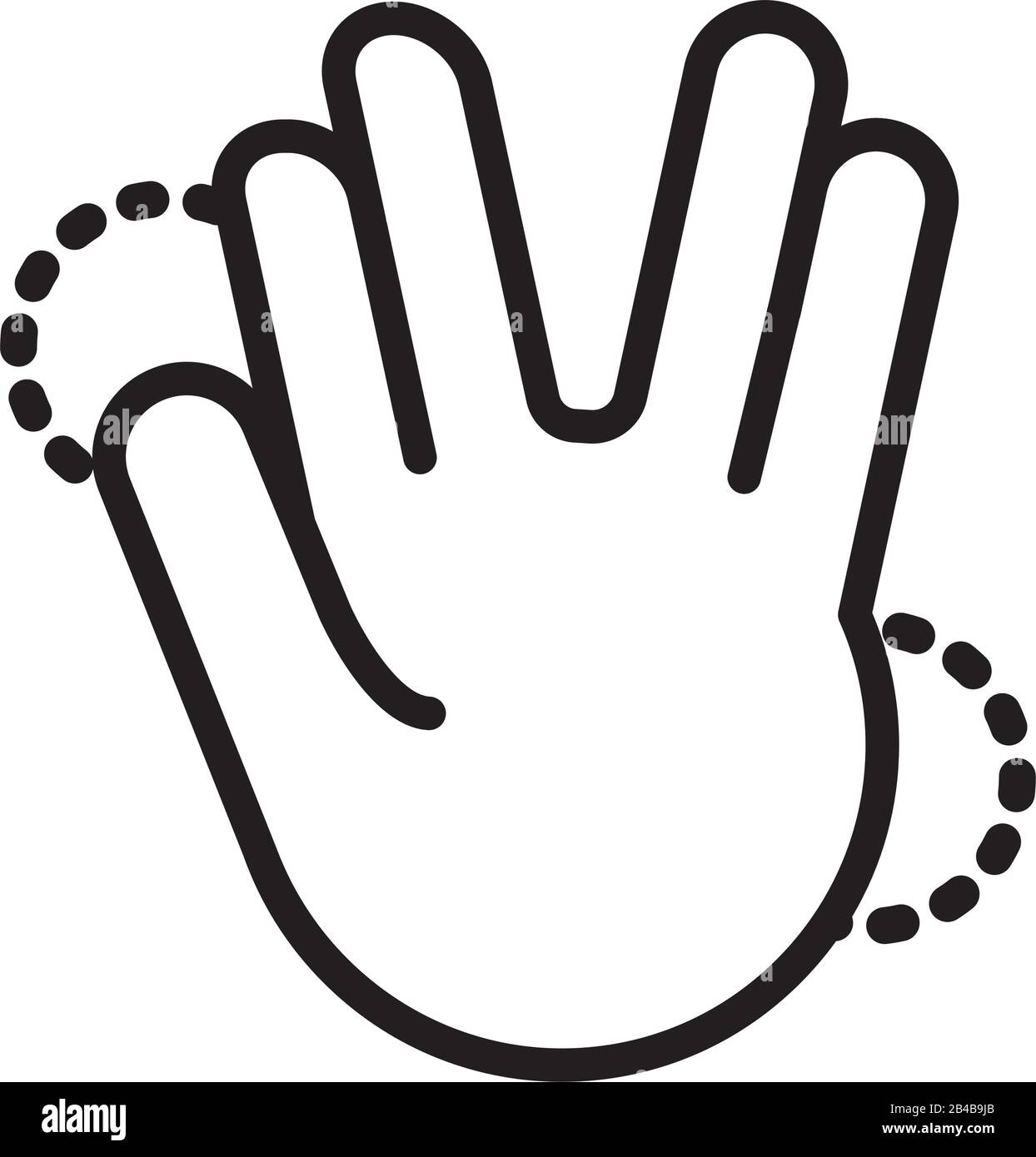 Stop Hand Signal Black and White Stock Photos & Images - Alamy