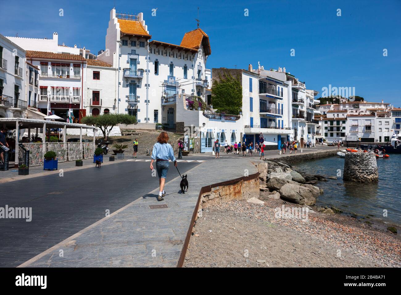 Spanish coastal village of Cadaques in the sunshine Spain Stock Photo ...