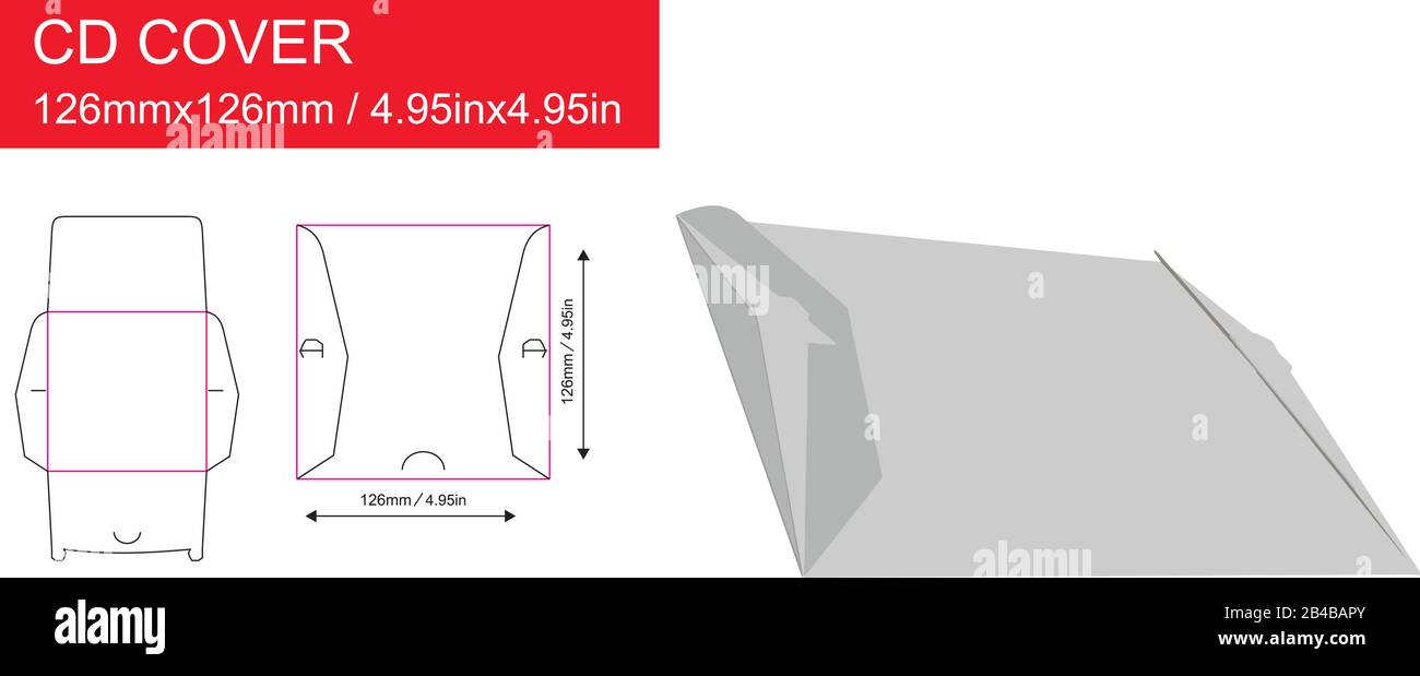 CD Cover - Die Cut - Vector Stock Vector Image & Art - Alamy