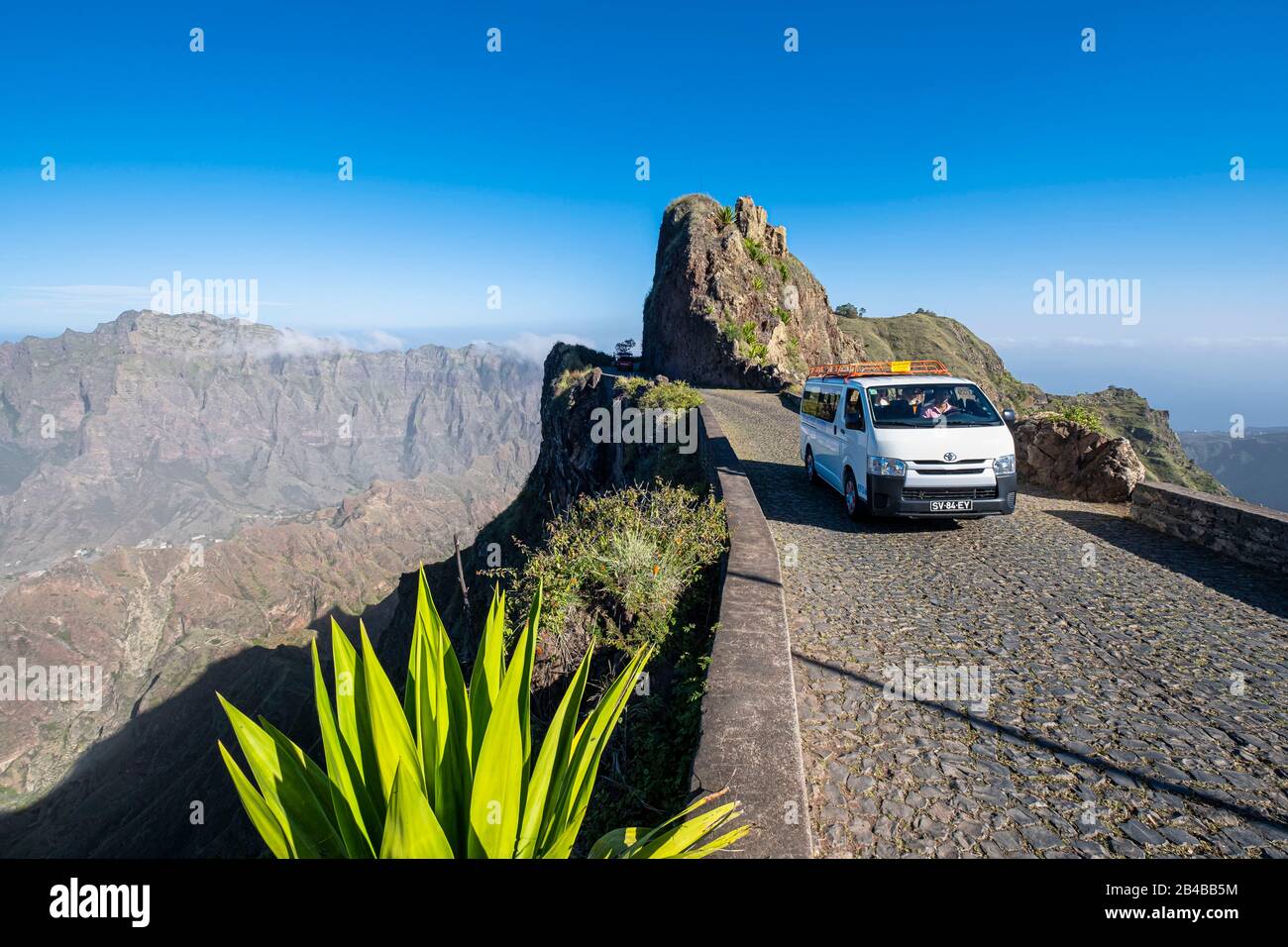 Cape Verde, Santo Antao island, the vertiginous Rope Road (Estrada da ...