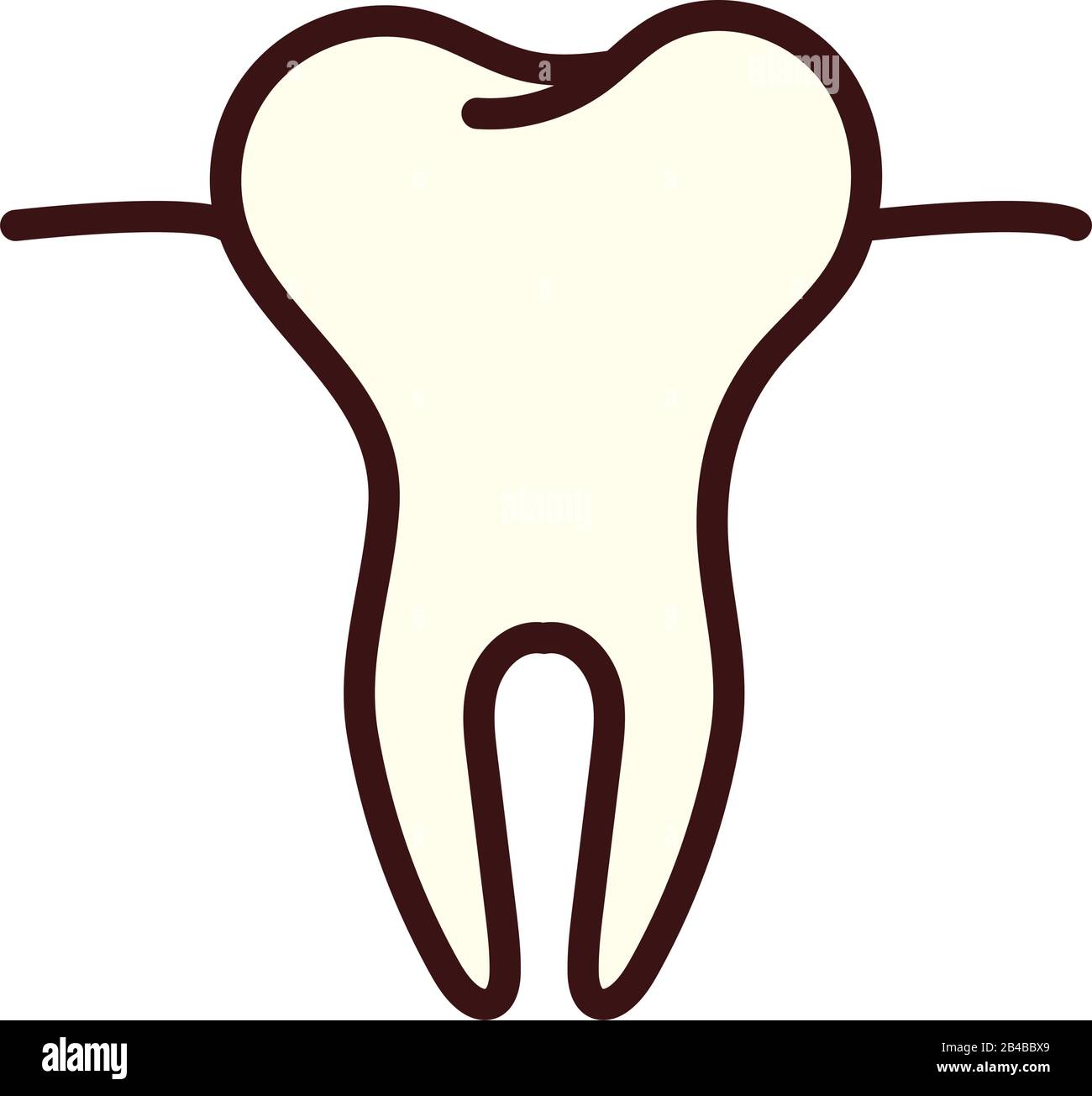 tooth body part flat style Stock Vector Image & Art - Alamy