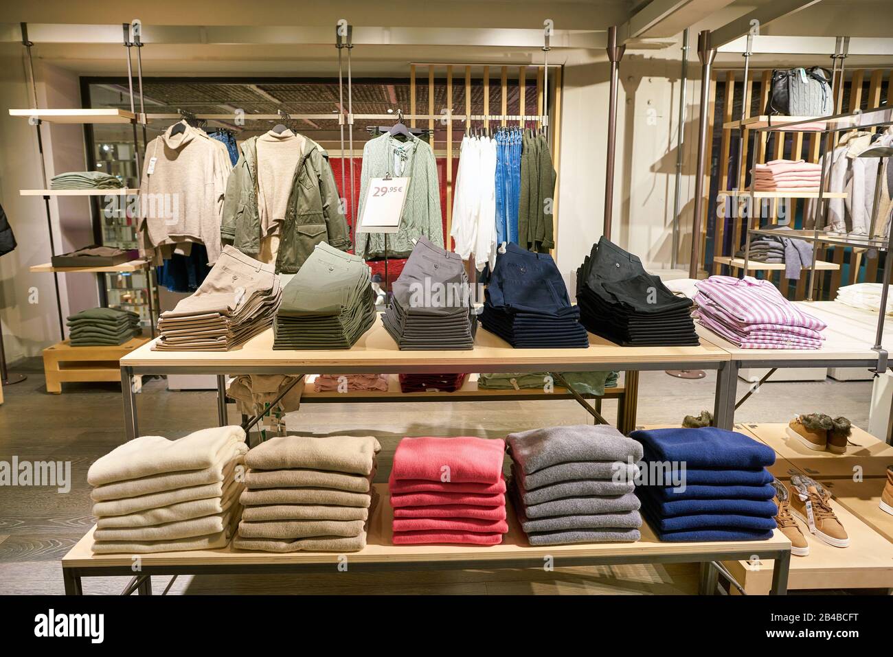 MILAN, ITALY - CIRCA NOVEMBER, 2017: interior shot of United Colors of ...
