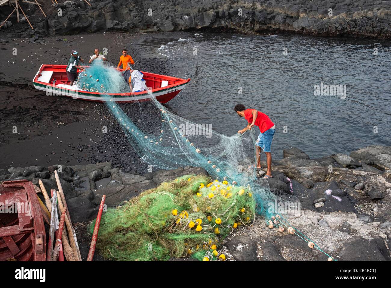 Cape Verde, Fogo island, Mosteiros on the northern coast Stock Photo ...