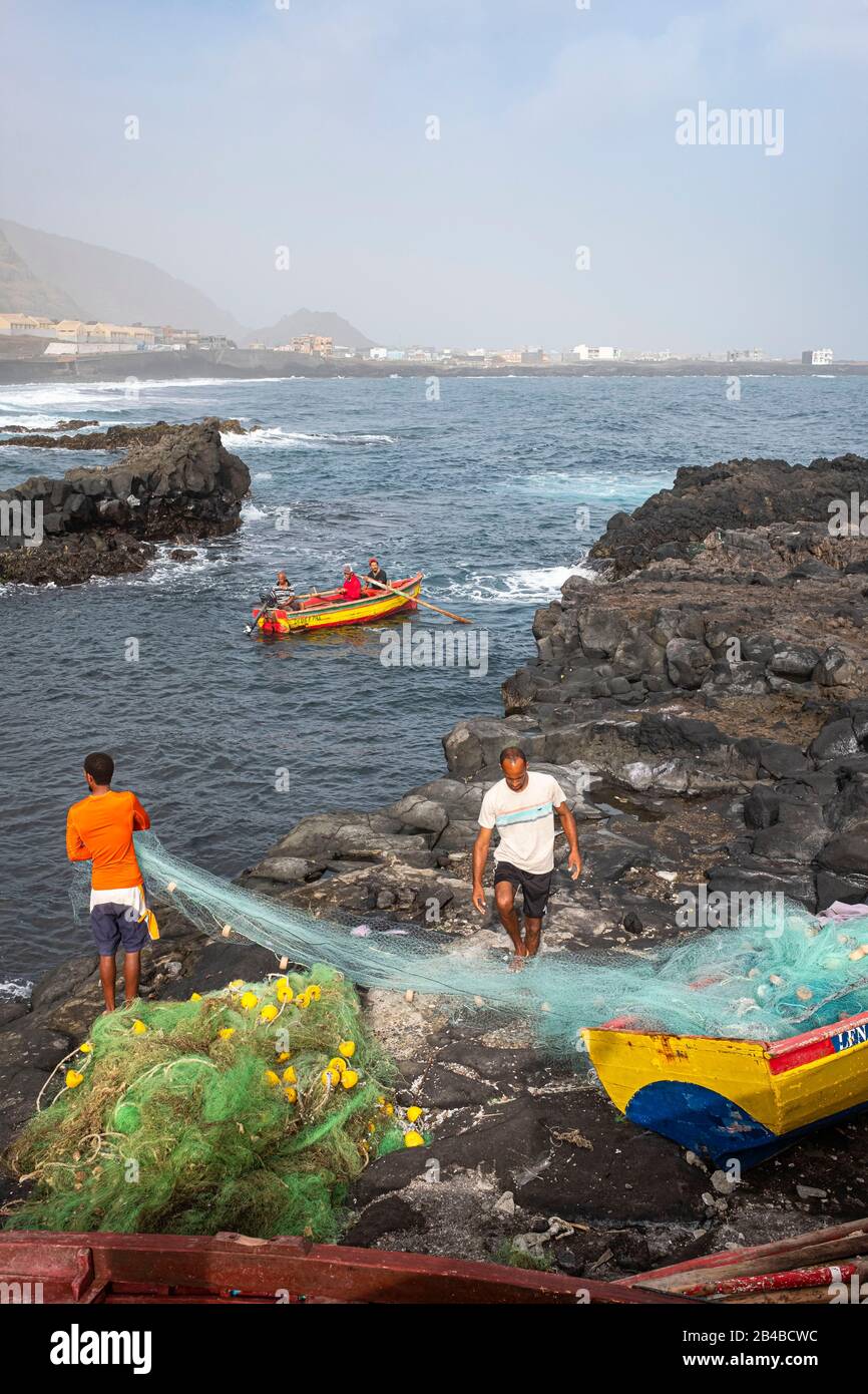 Cape Verde, Fogo island, Mosteiros on the northern coast Stock Photo ...