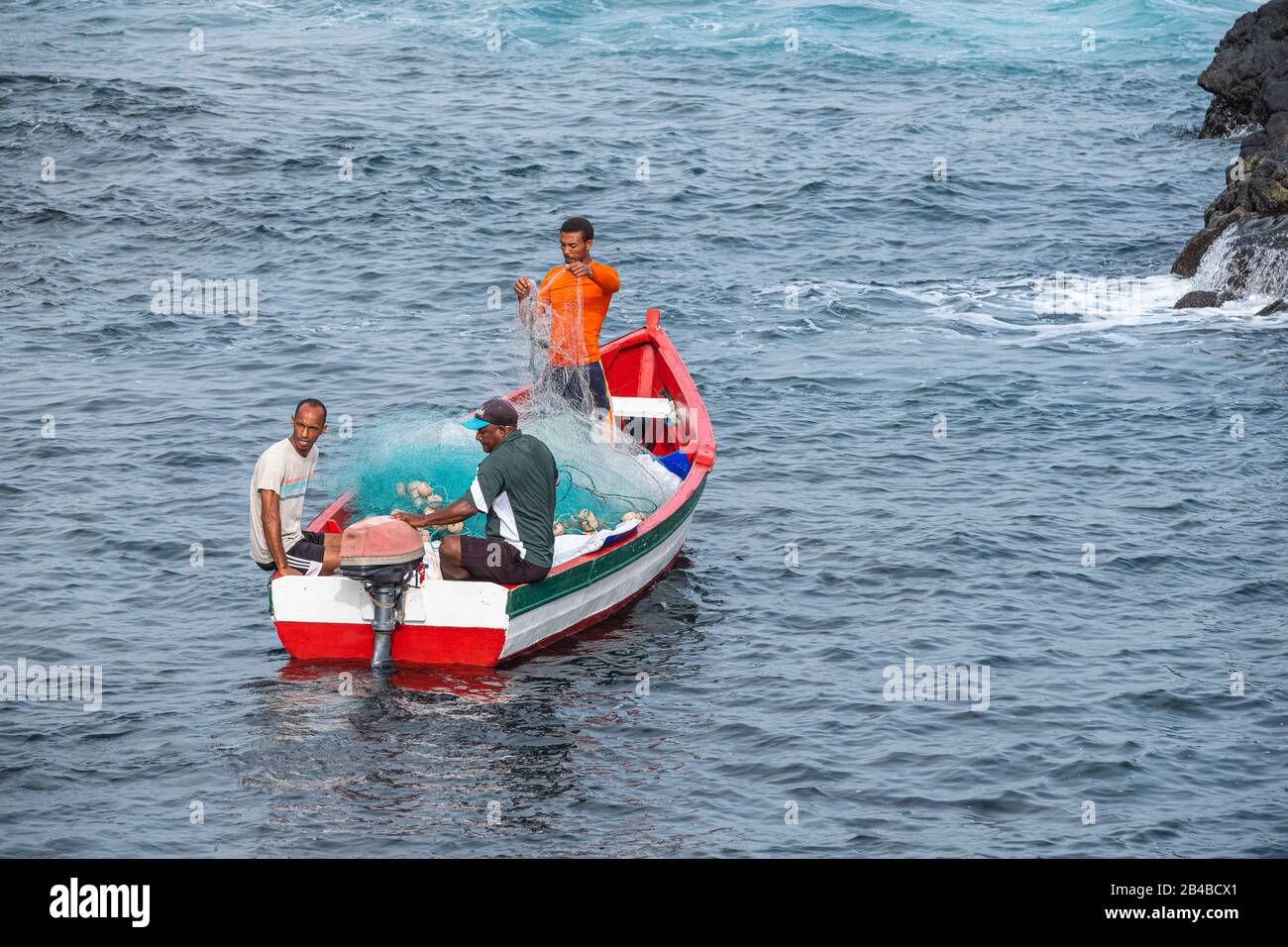 Cape Verde, Fogo island, Mosteiros on the northern coast Stock Photo ...