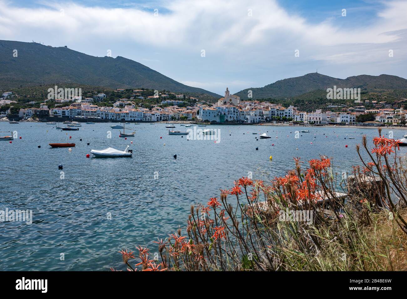 Spanish coastal village of Cadaques in the sunshine Spain Stock Photo ...