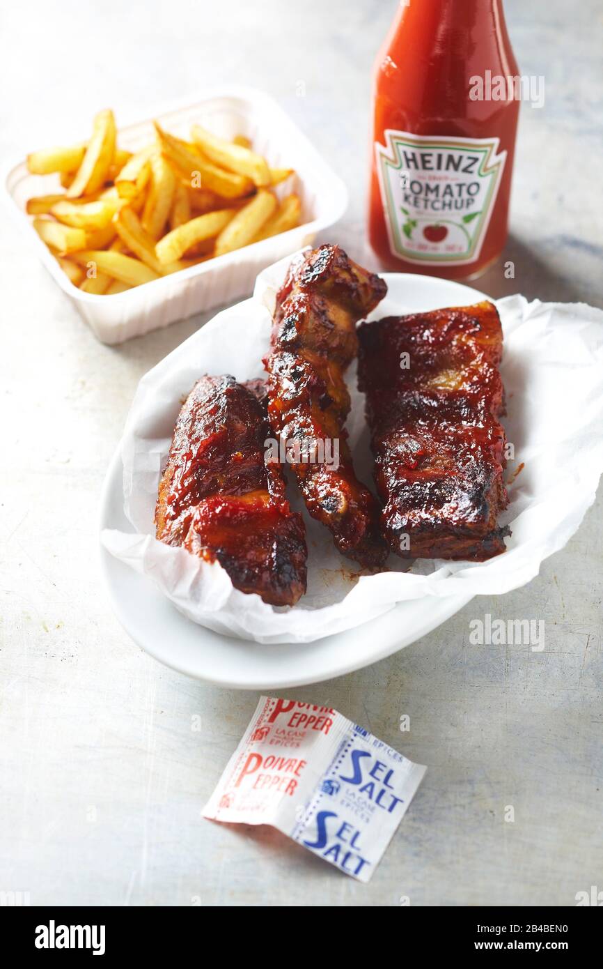 Ketchup-based dish, marinated Stock Photo - Alamy
