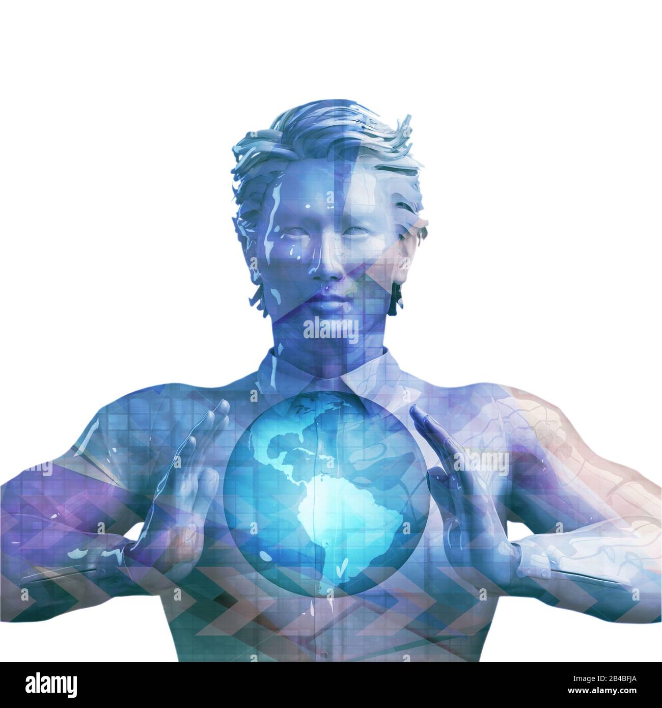 Global Solutions Technology Concept Abstract as Art Stock Photo - Alamy