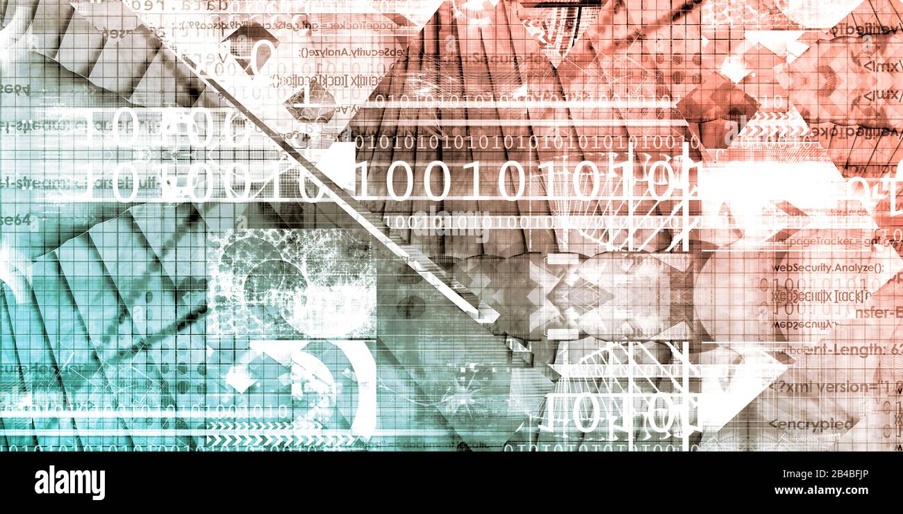 Web Technology and Design Science Network as Art Stock Photo - Alamy