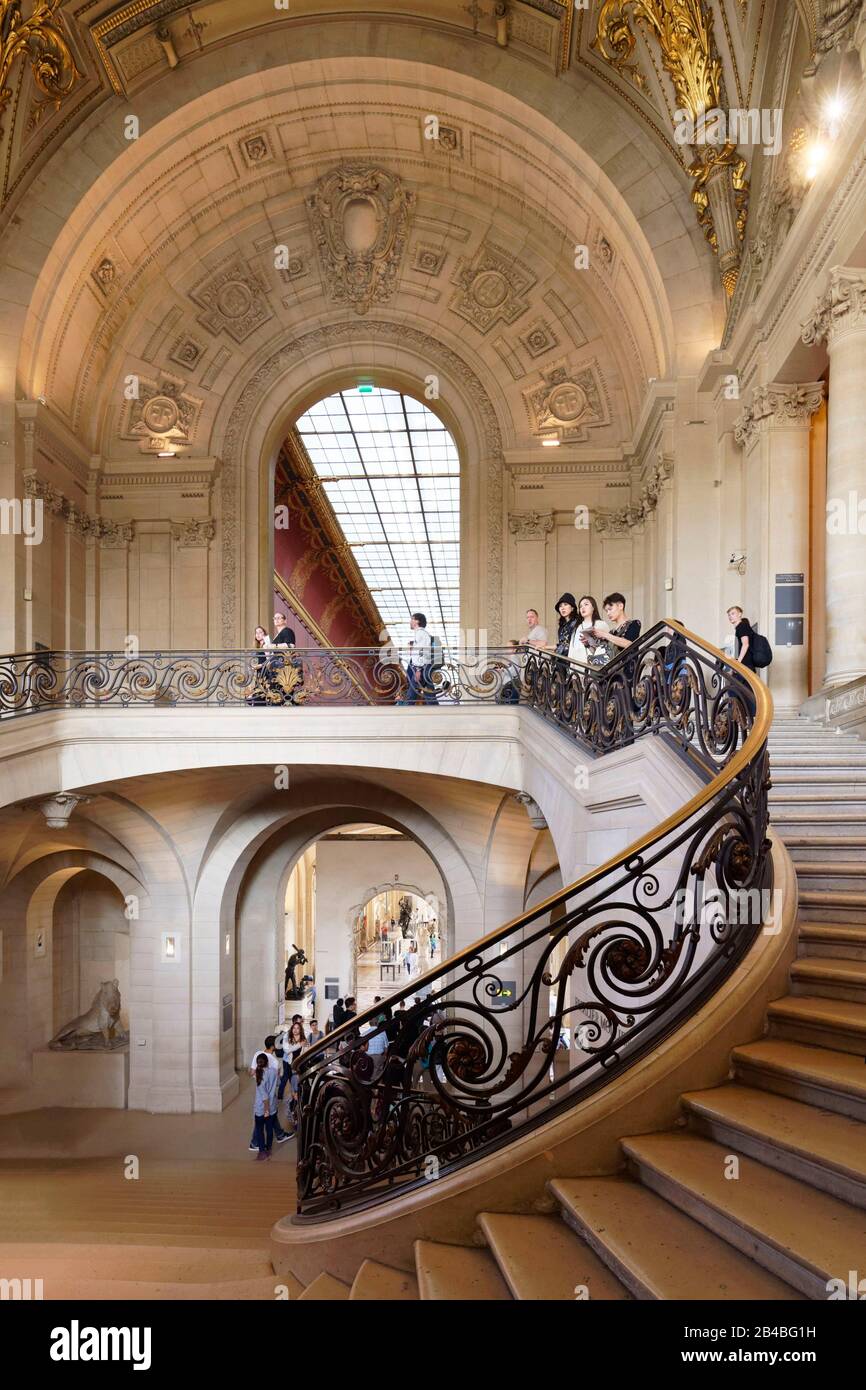 France, Paris, area listed as World Heritage by UNESCO, Louvre museum ...