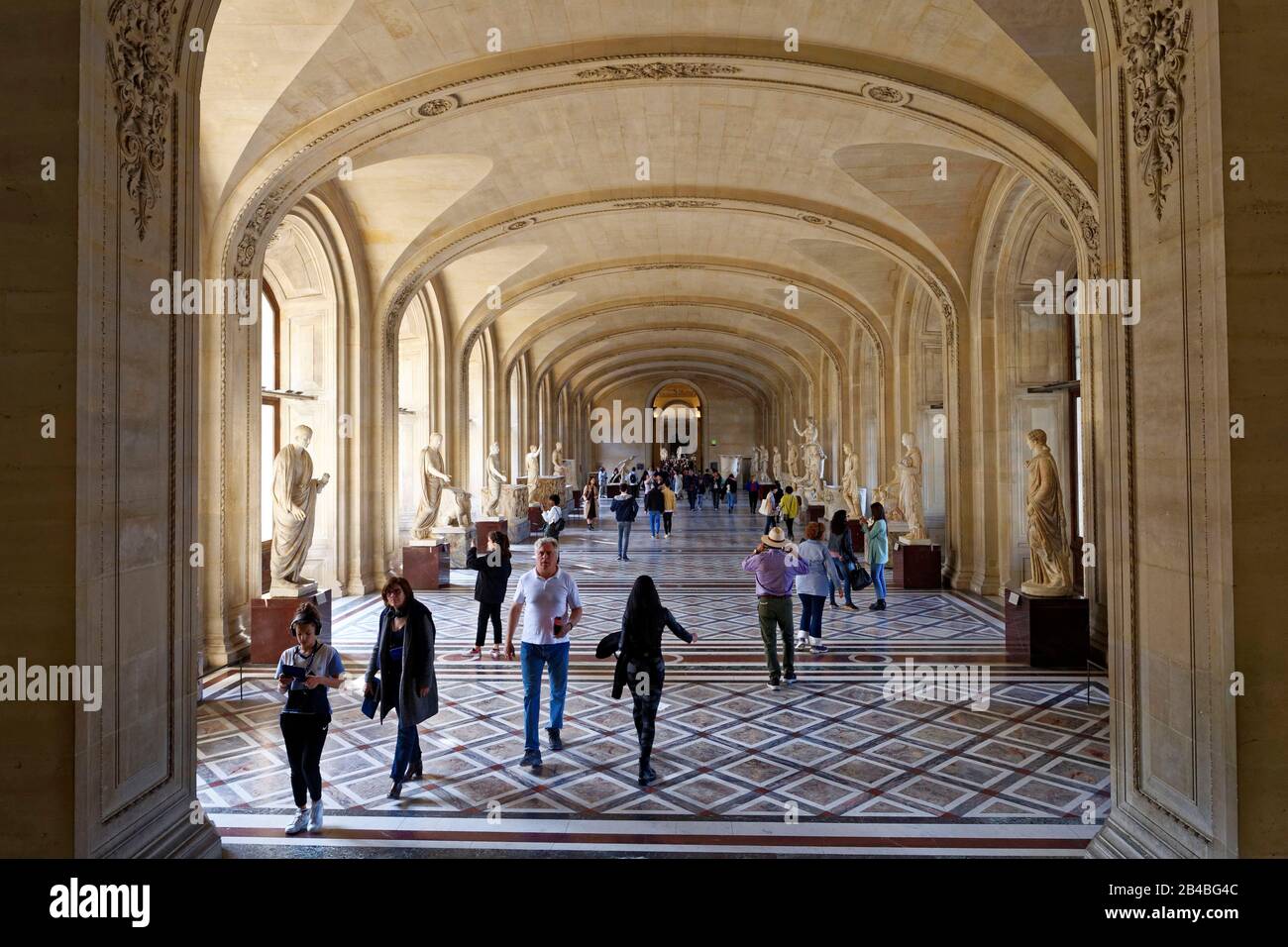 France, Paris, area listed as World Heritage by UNESCO, Louvre Museum ...