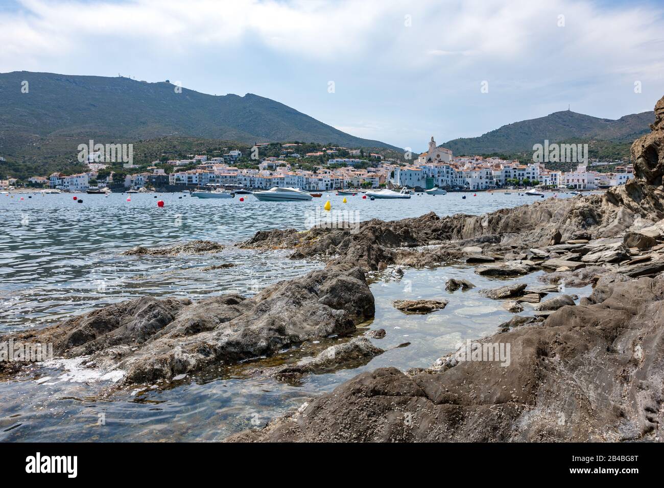 Spanish coastal village of Cadaques in the sunshine Spain Stock Photo ...