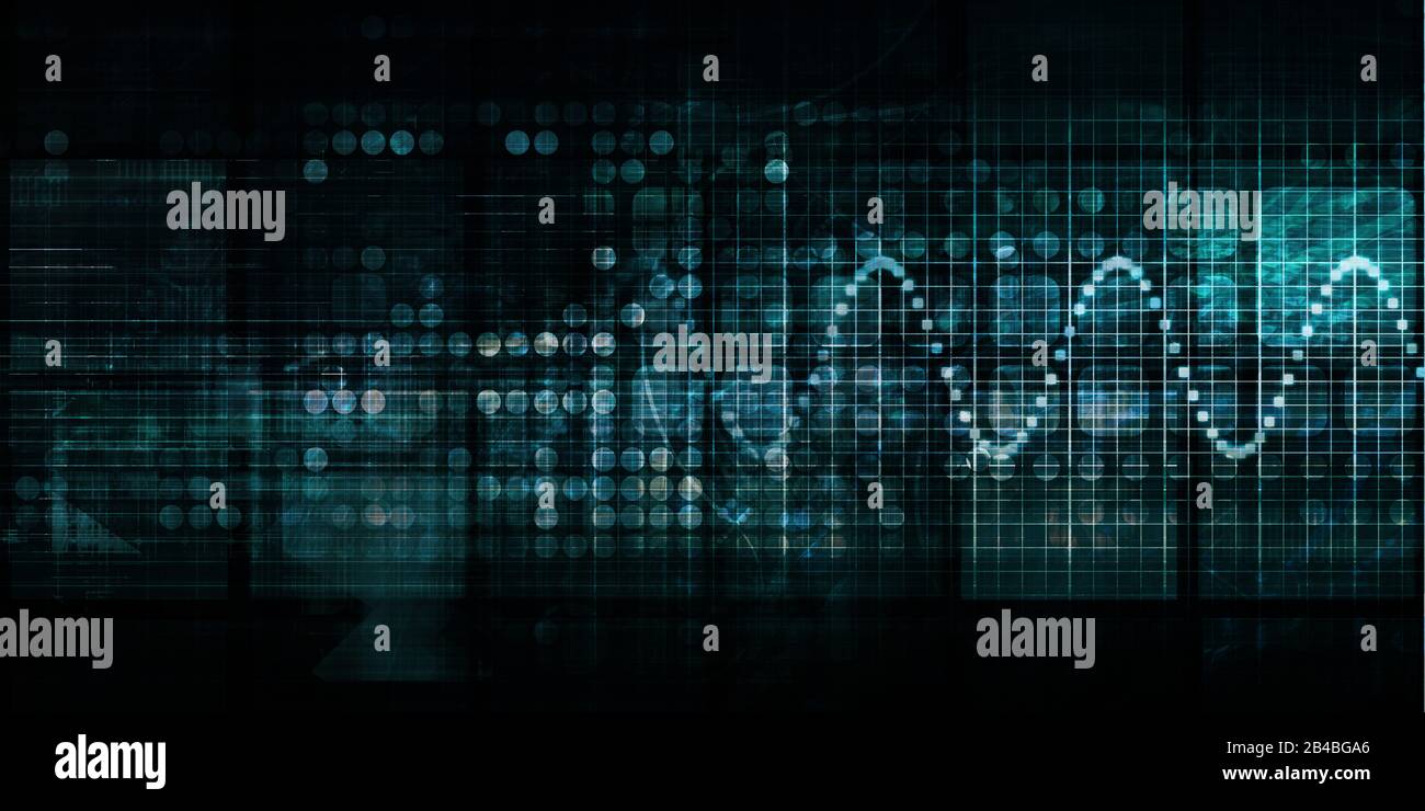 Technology Portal with Digital Circle Access System Stock Photo - Alamy