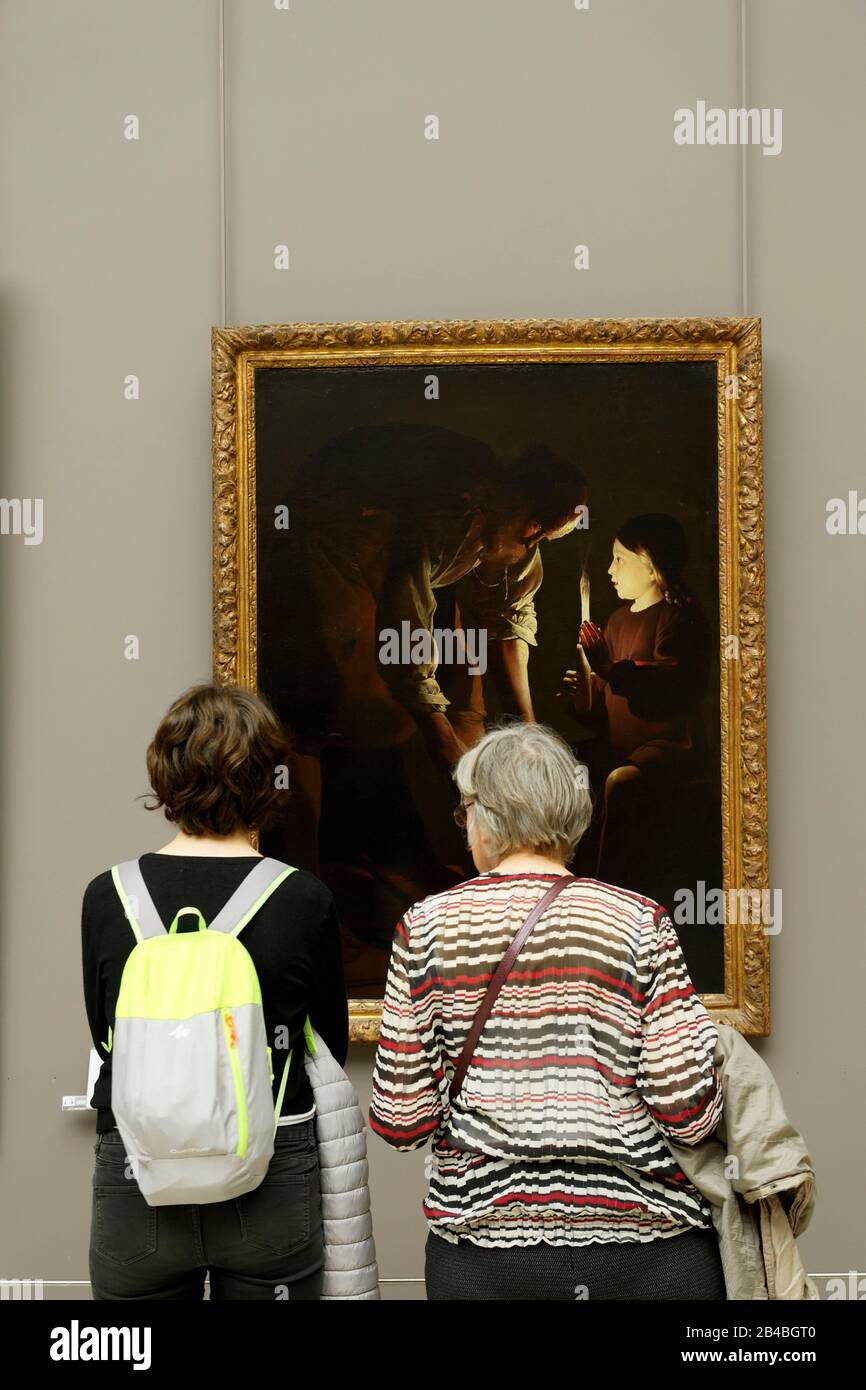 France, Paris, area listed as World Heritage by UNESCO, Louvre museum ...